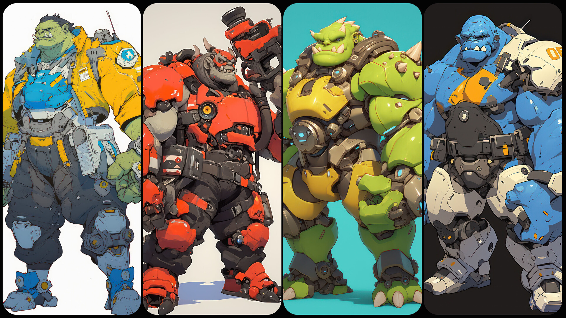 Ferial Studio - 🔹240 Sci-Fi Ogre - Cartoon Character Reference Image ...