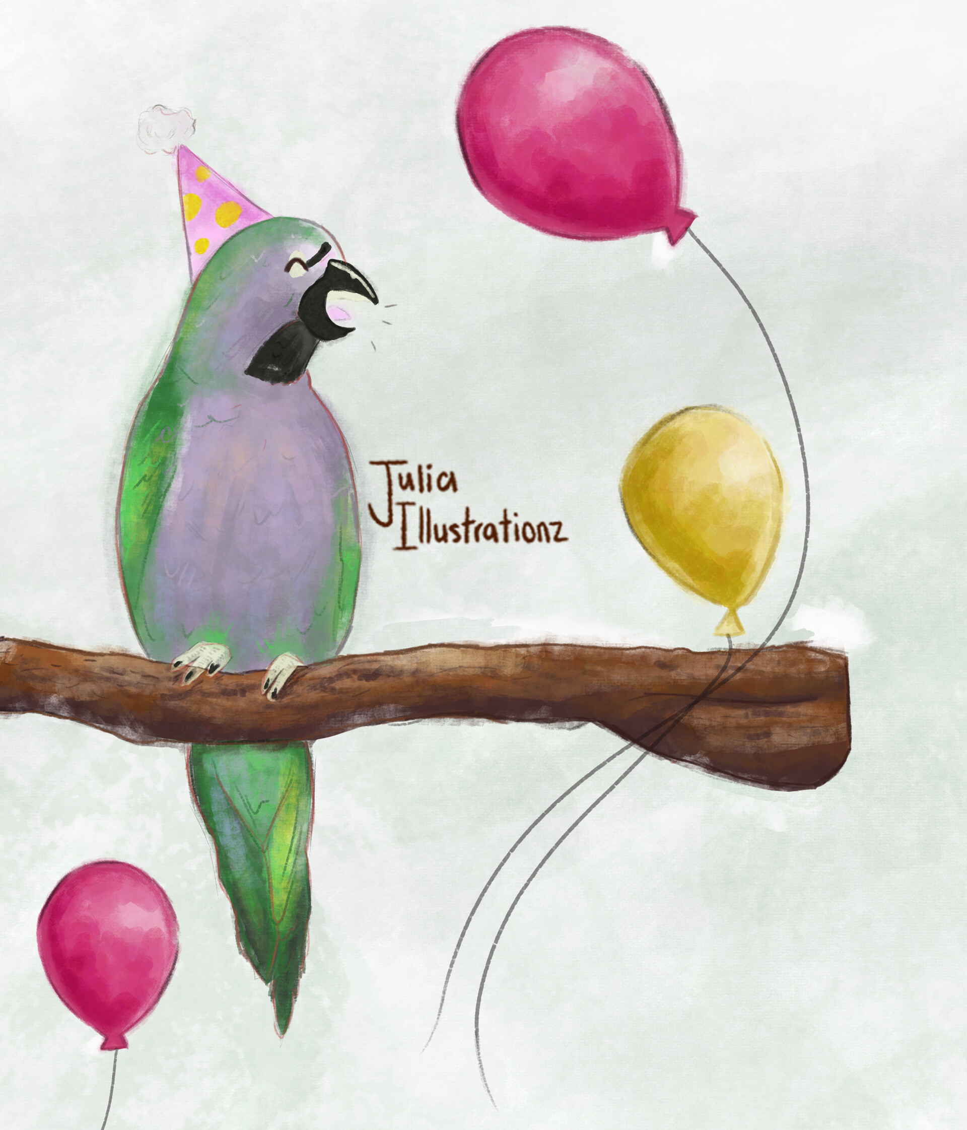 ArtStation - Birthday Parrot