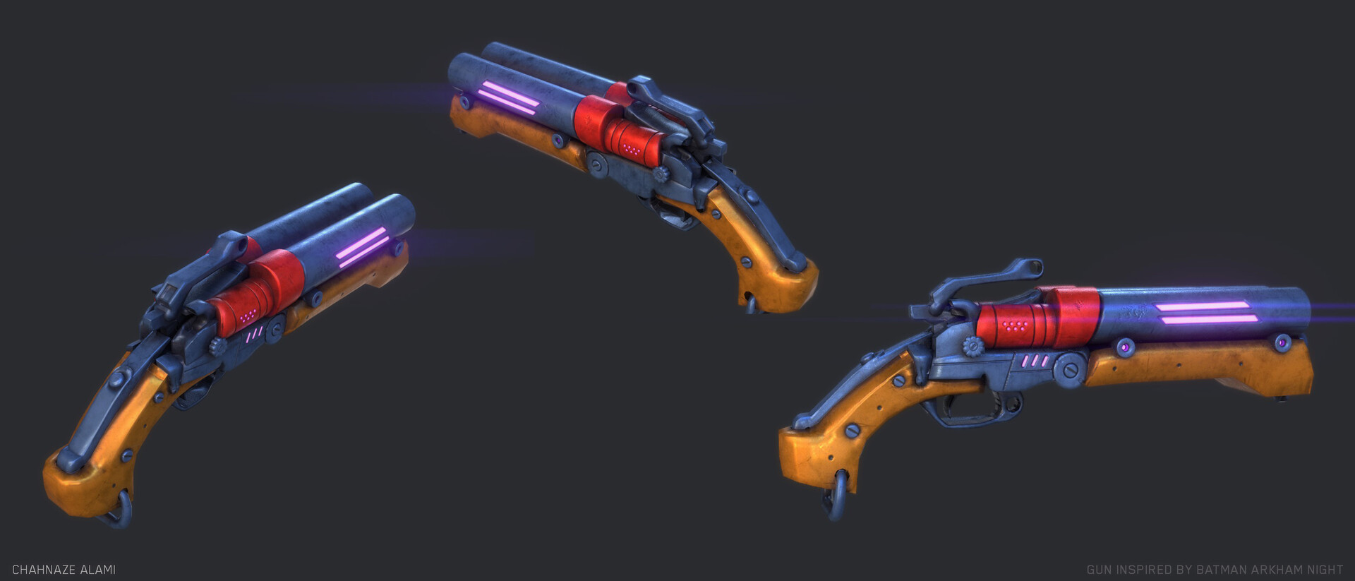 ArtStation - Gun's inspired by Batman Arkham knight