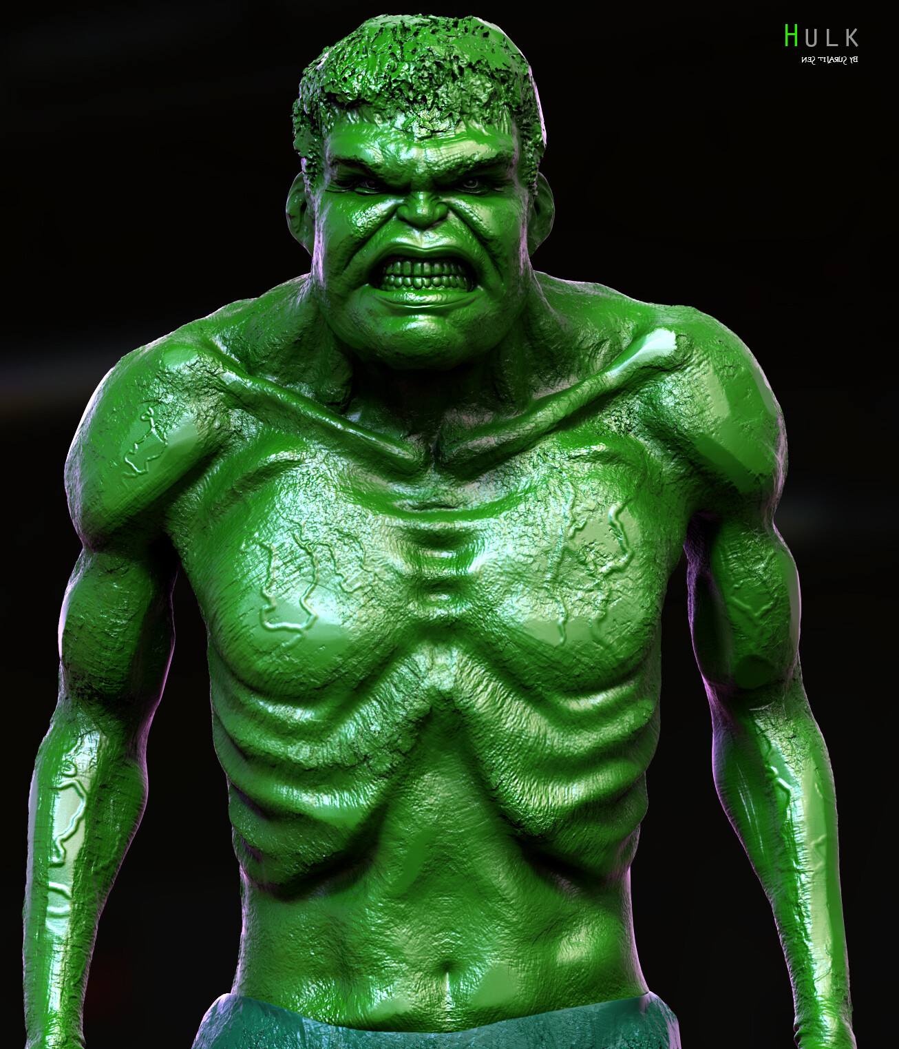 ArtStation - Hulk (Poor) - Digital Sculpture by Surajit Sen