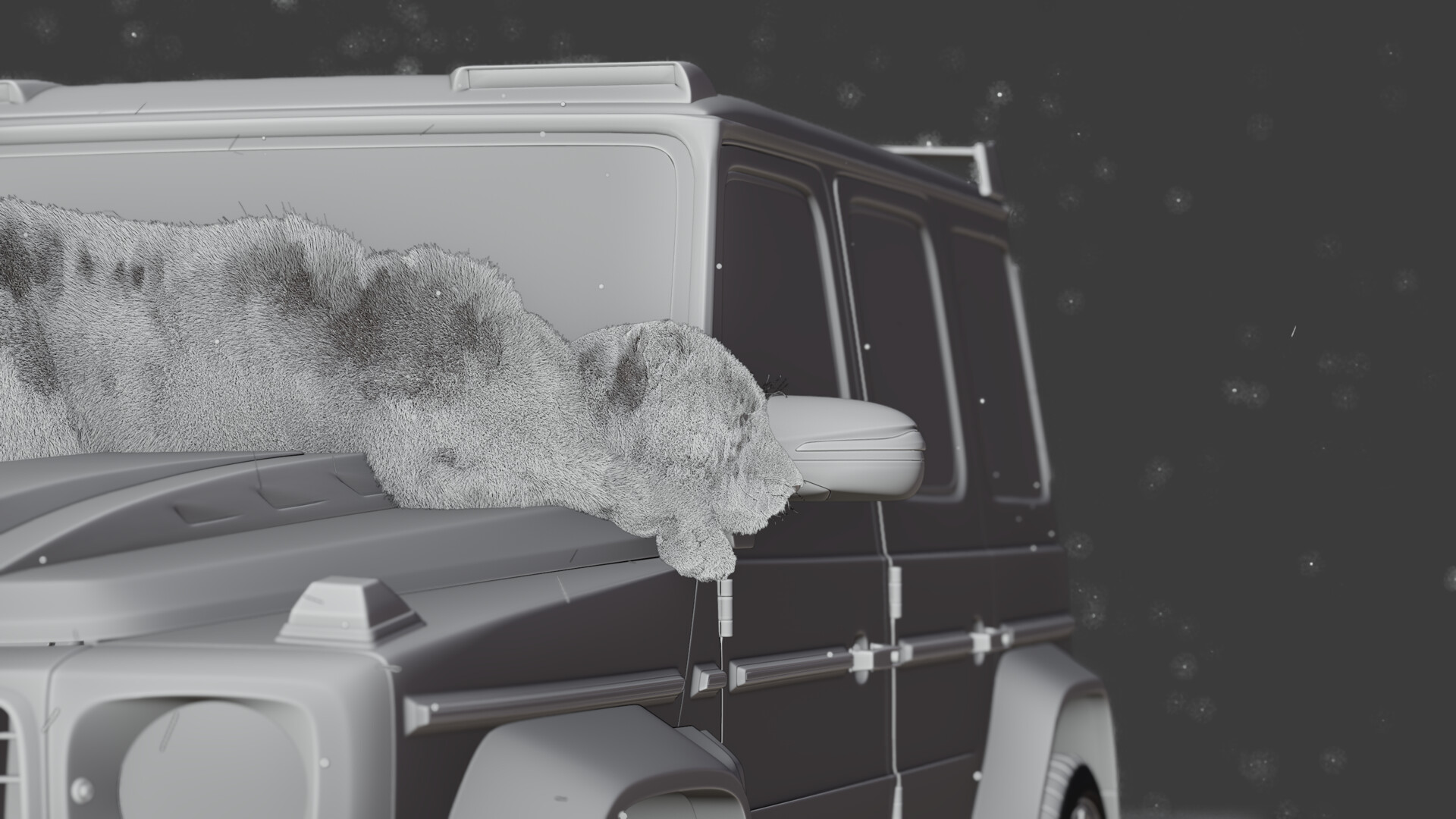 Rention - Snow Leopard wit Brabus | Blender 3D