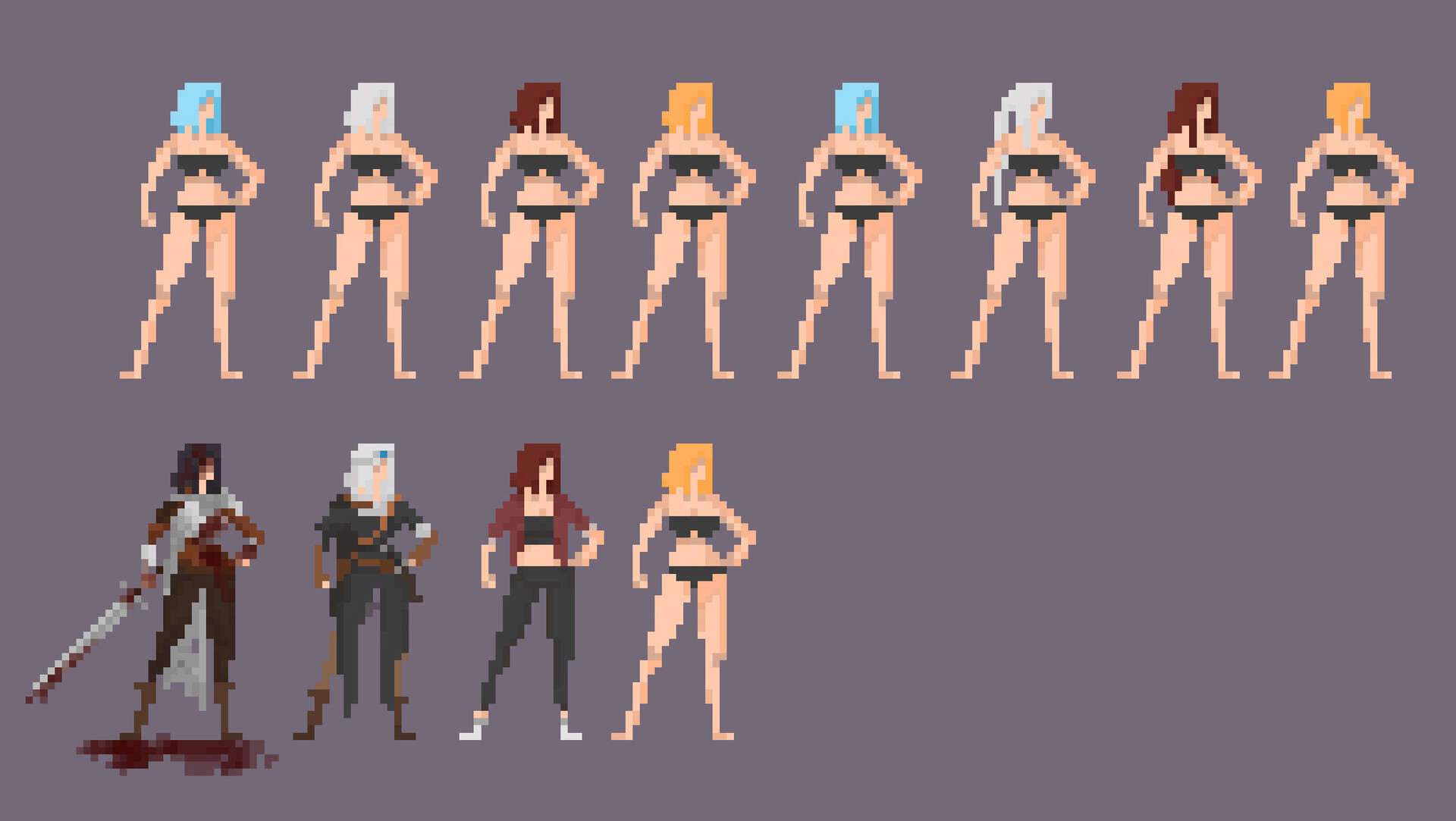 ArtStation - Pixel Character Design