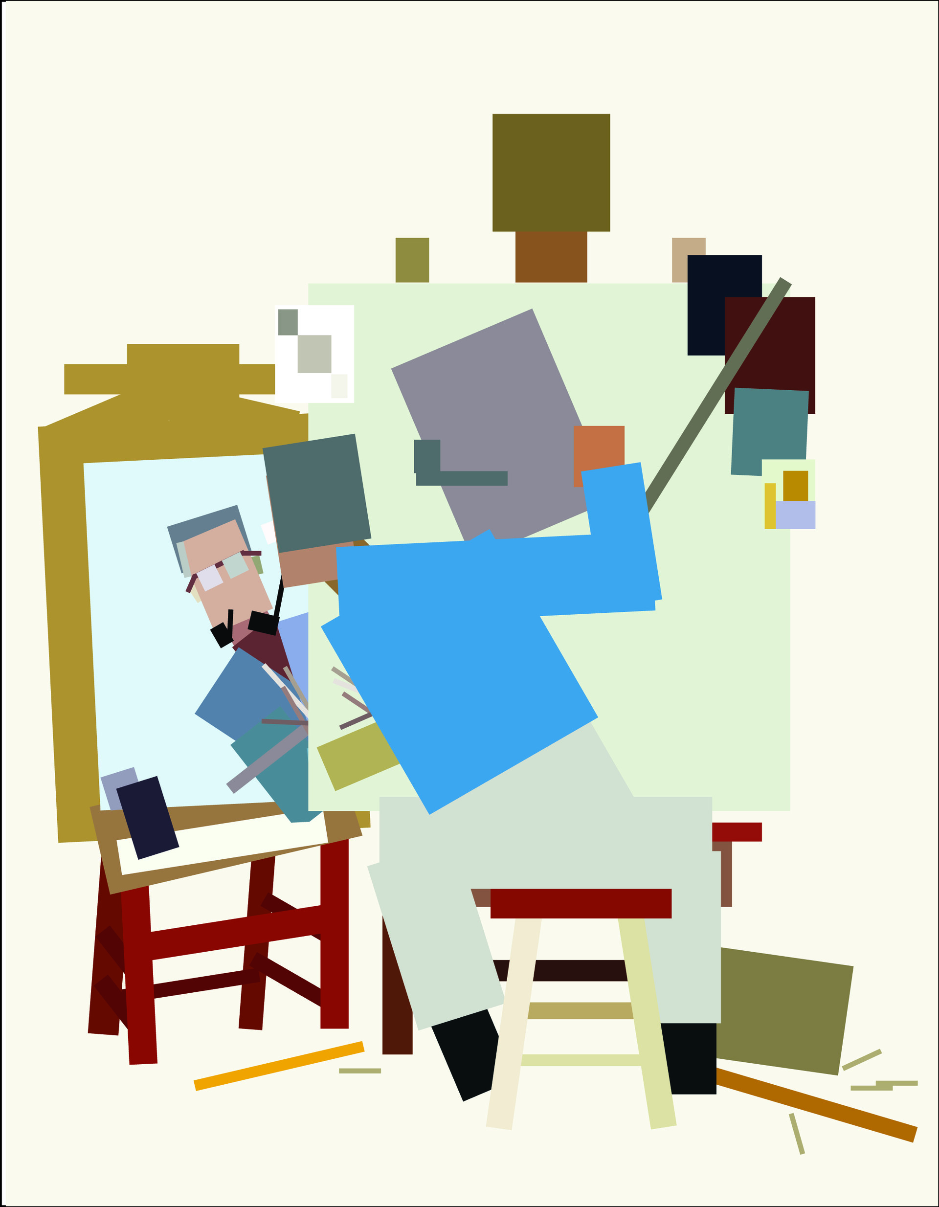 ArtStation - Simplified Norman Rockwell painting
