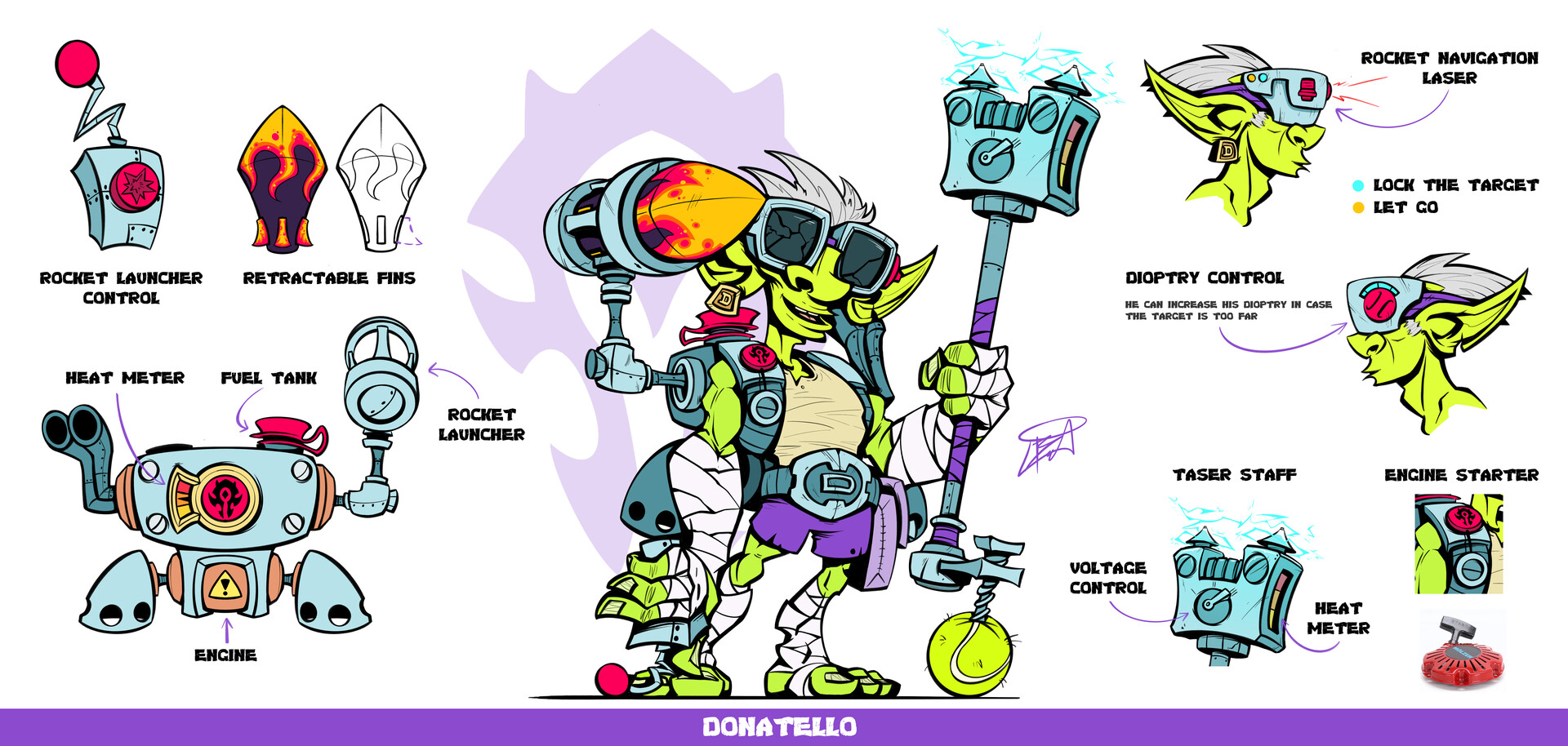 ArtStation - Donatello WoW Redesign