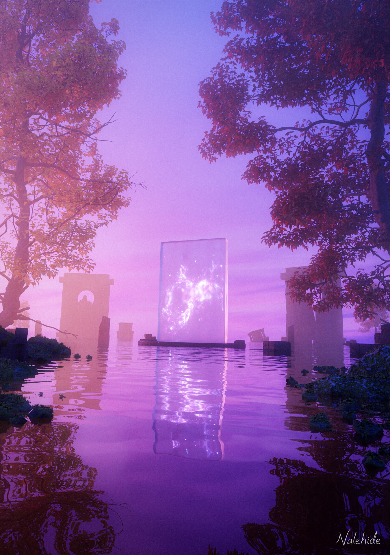 ArtStation - Violet Reflections