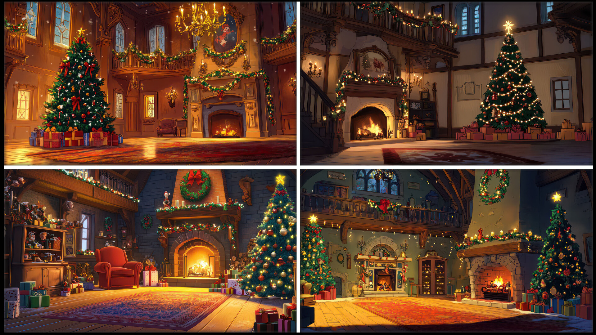 Ferial Concept - 🔹200 Christmas House Interior Design - Cartoon Concept ...