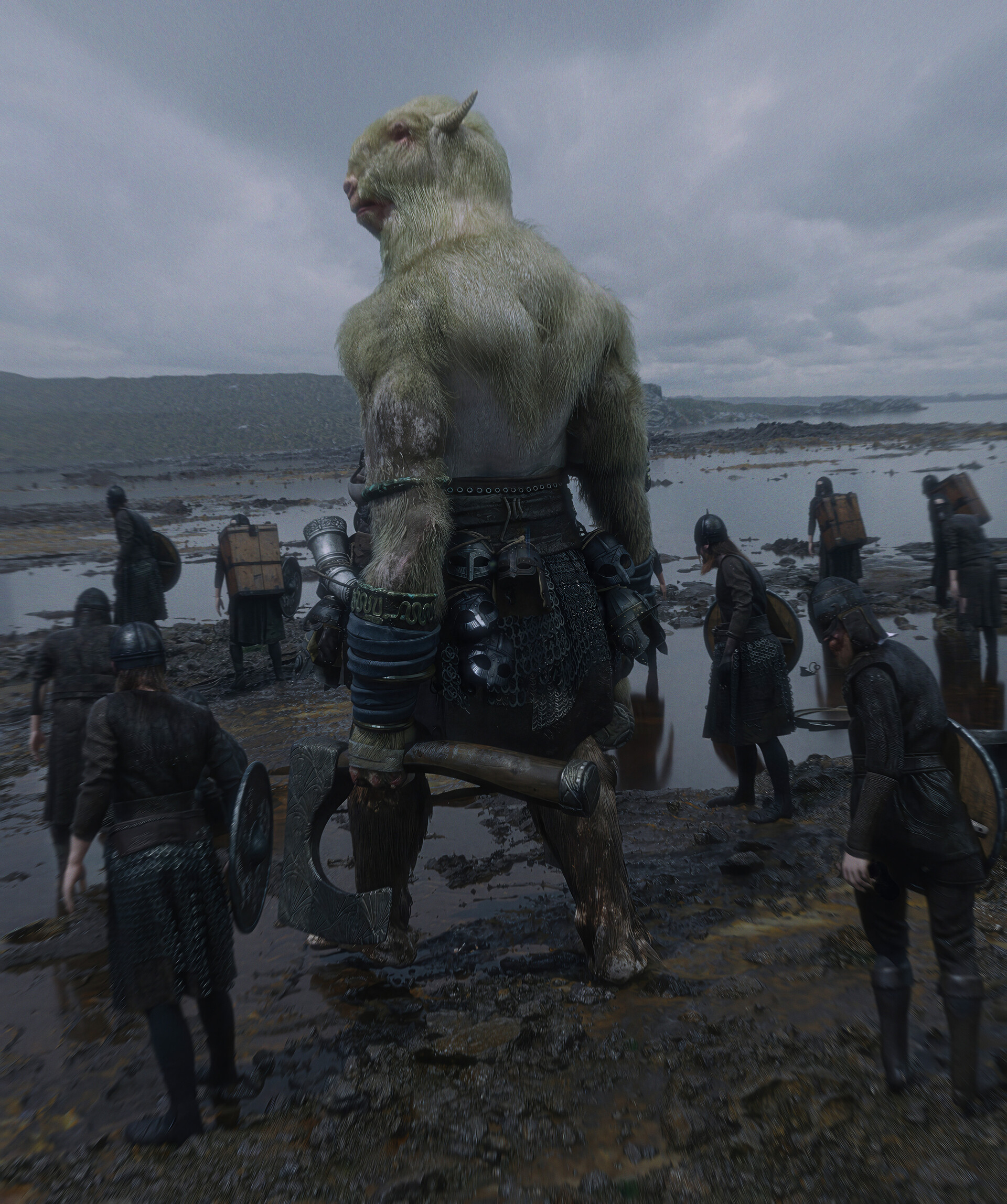 ArtStation - tutorial goat warrior clan