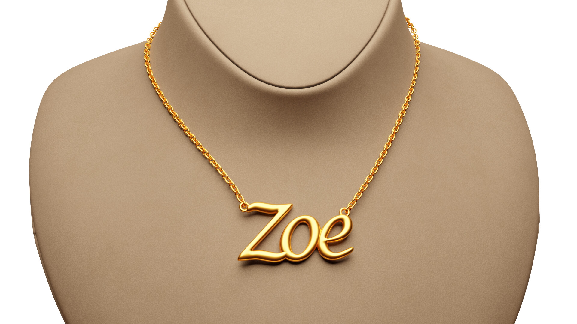 ArtStation - Zoe Name Pendant