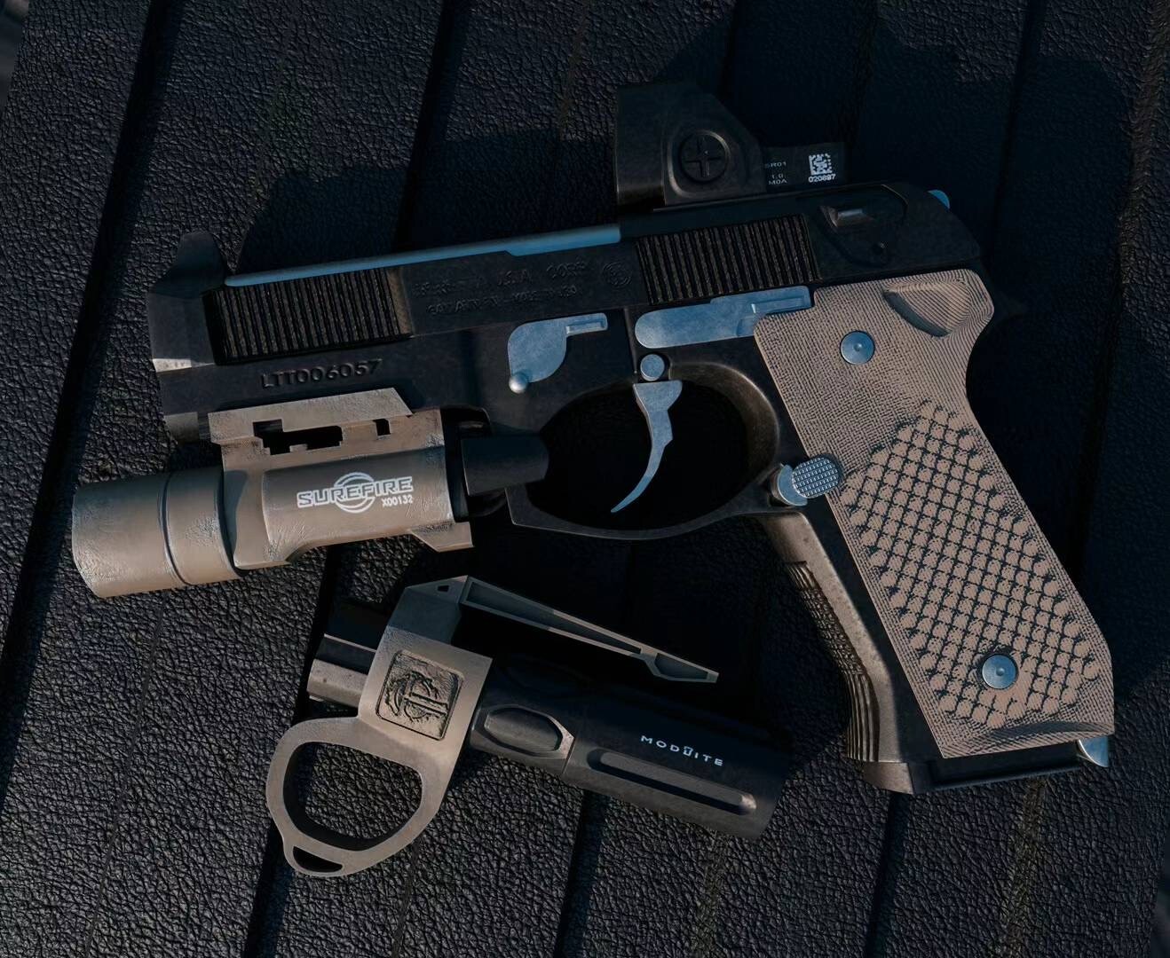 Ray (Jingze) Zhang - Maya Hard Surface Pistol Modeling