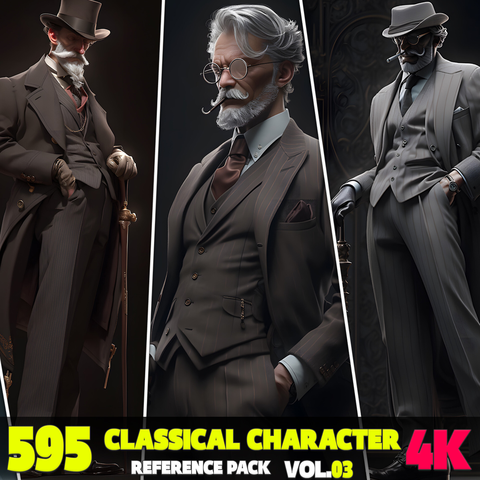 ArtStation - 595 4K Classical Character Reference Pack Vol.03
