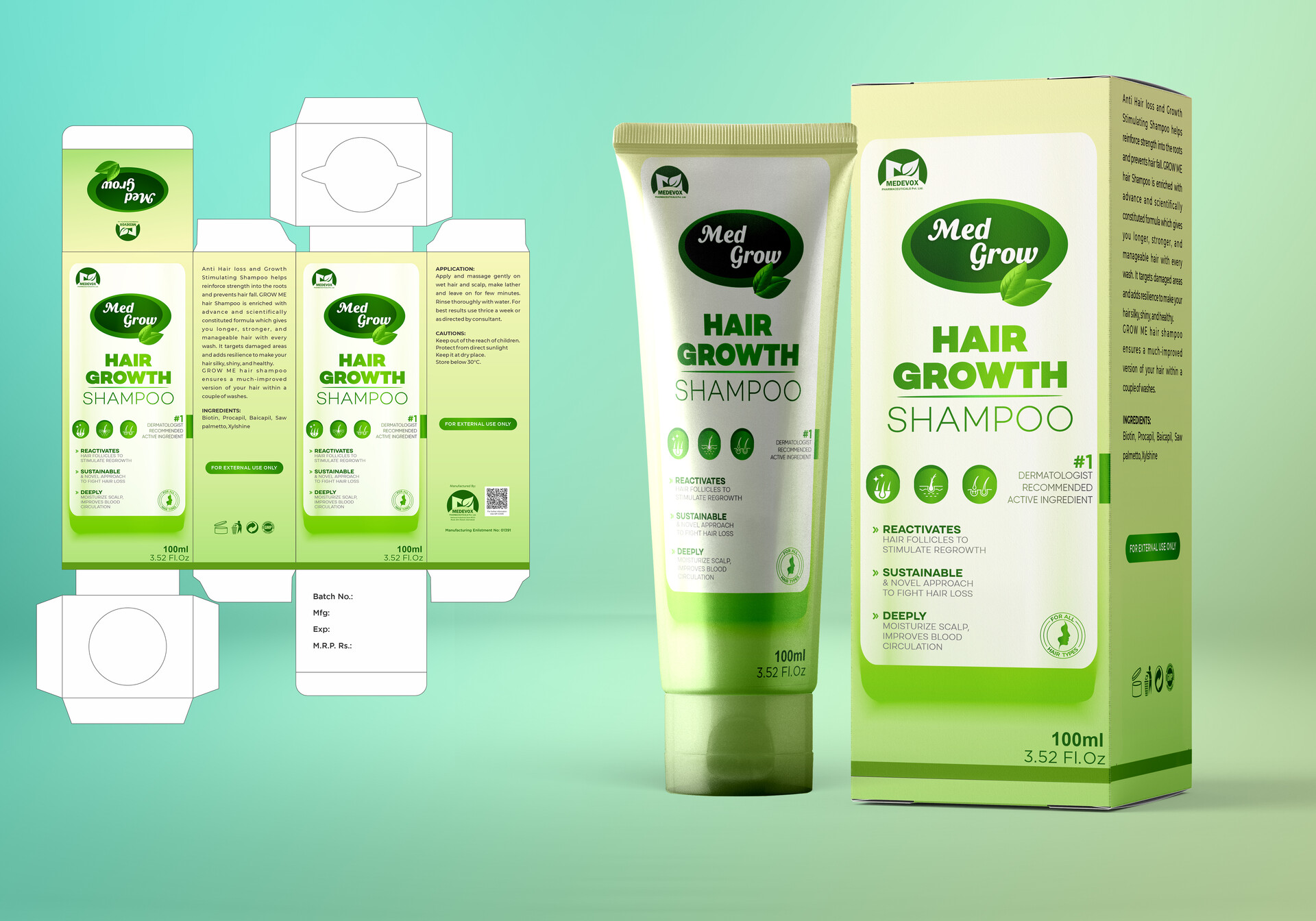 ArtStation - Shampoo Box Design/ Product Packing Design/ Label Design