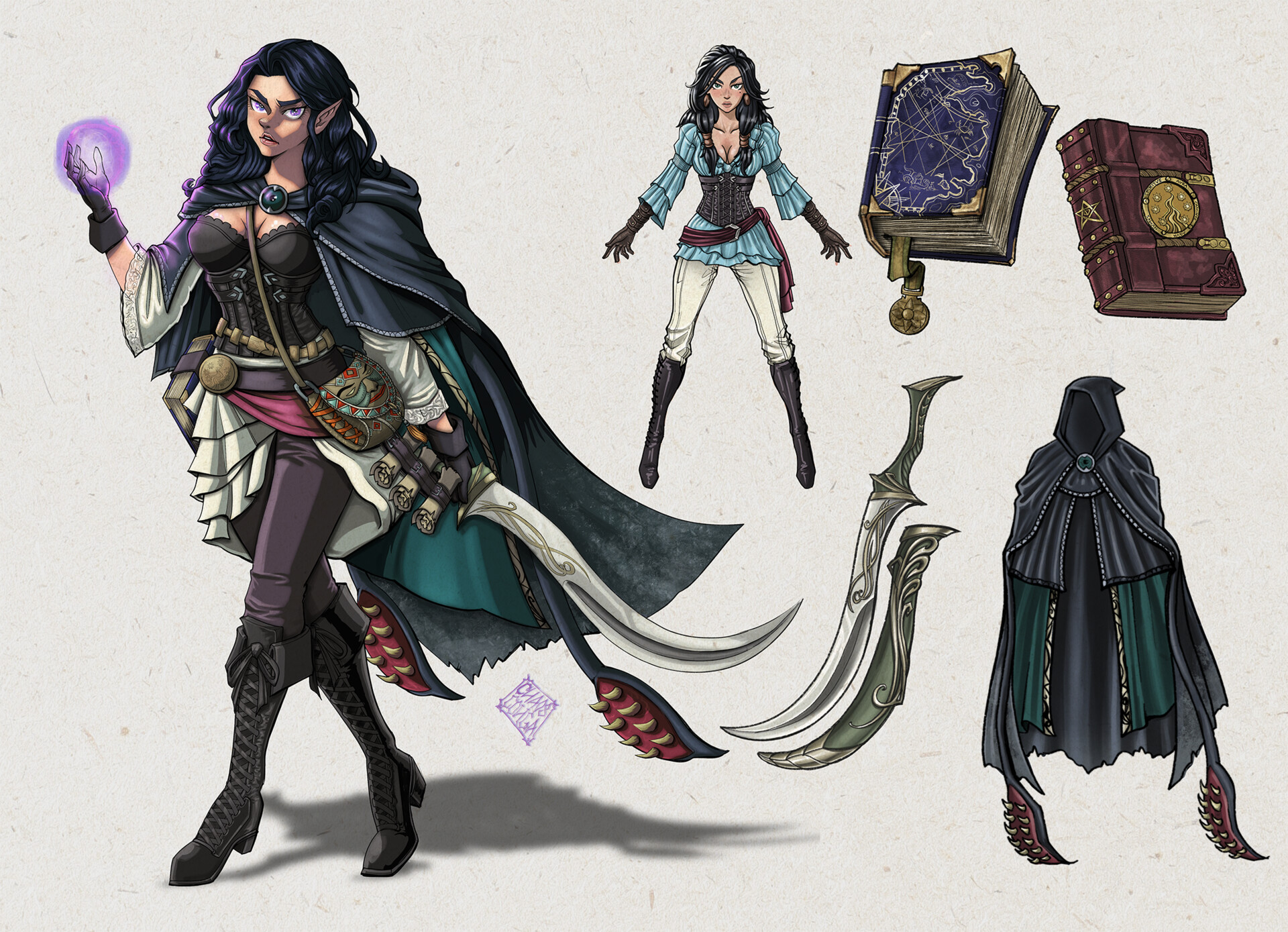 ArtStation - Cirilla, Bladesong Wizard OC