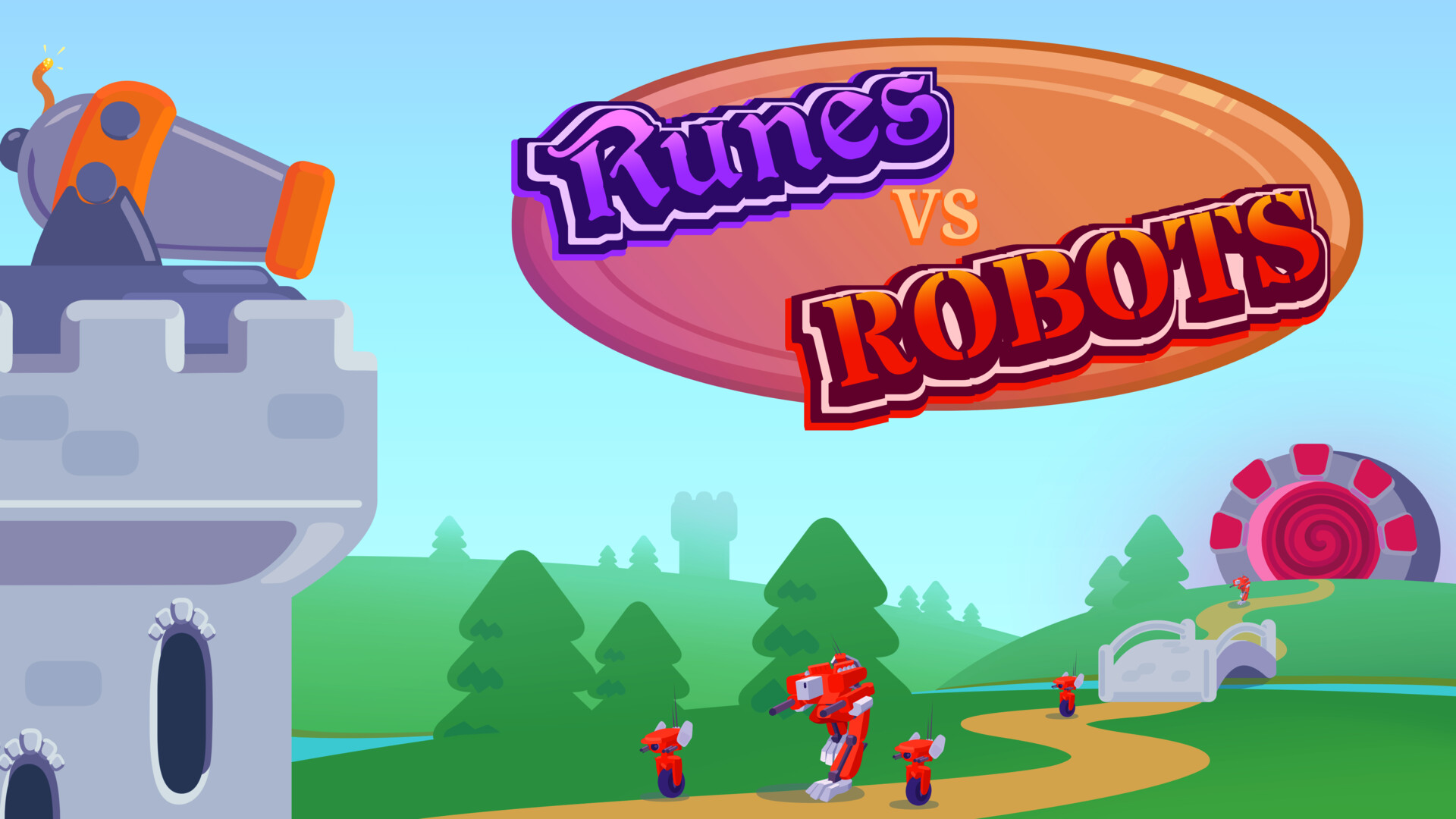 ArtStation - UI and Game Art -- Runes vs Robots [P1]