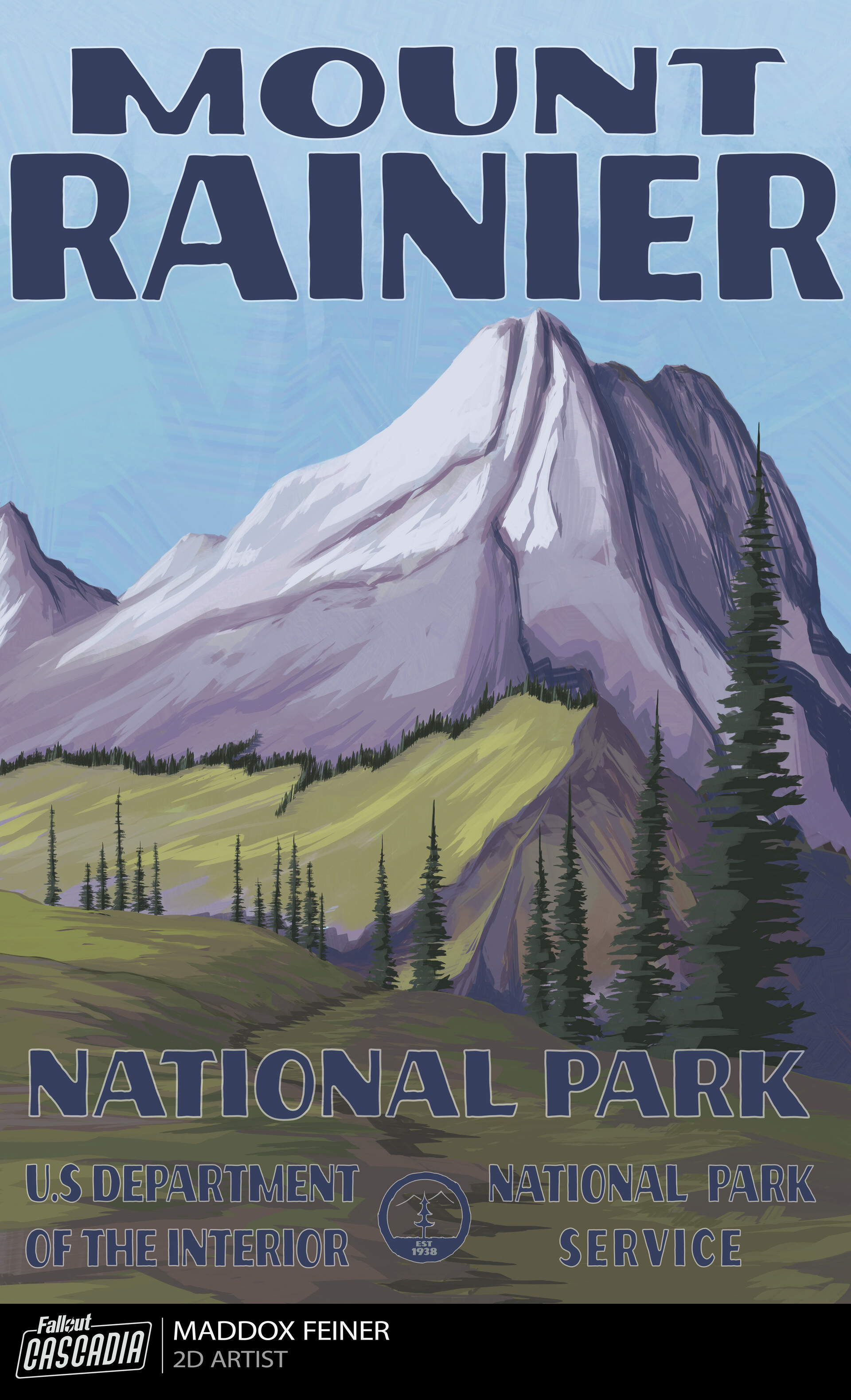 ArtStation - FALLOUT CASCADIA: POSTERS