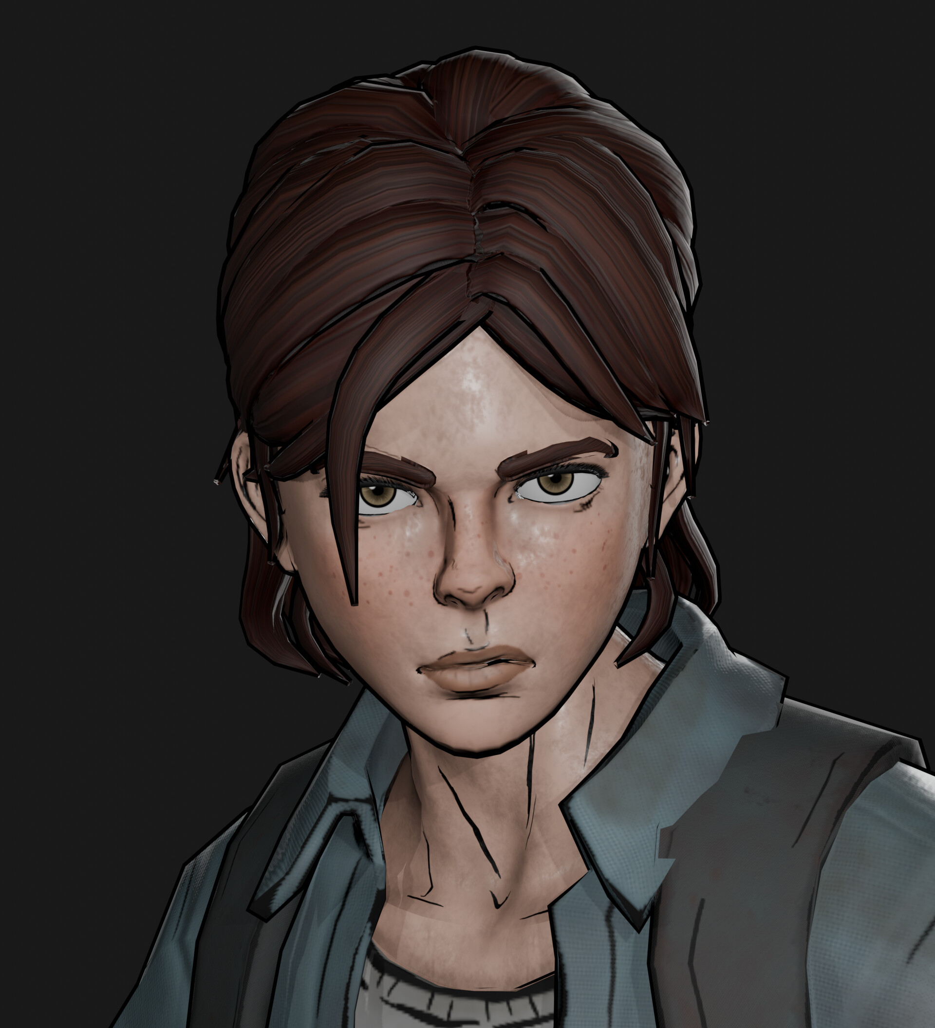 ArtStation - The Last of Us Part II Ellie in Telltale Style
