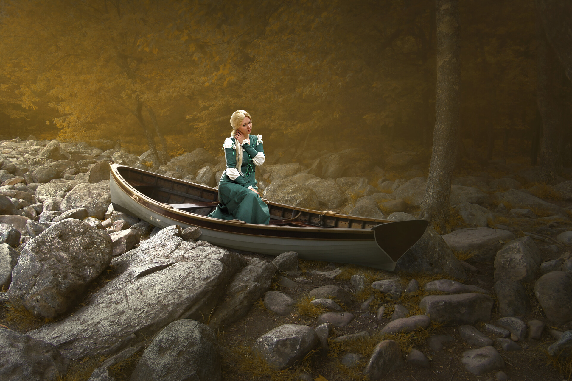 ArtStation - Princess on a Wooden Boat