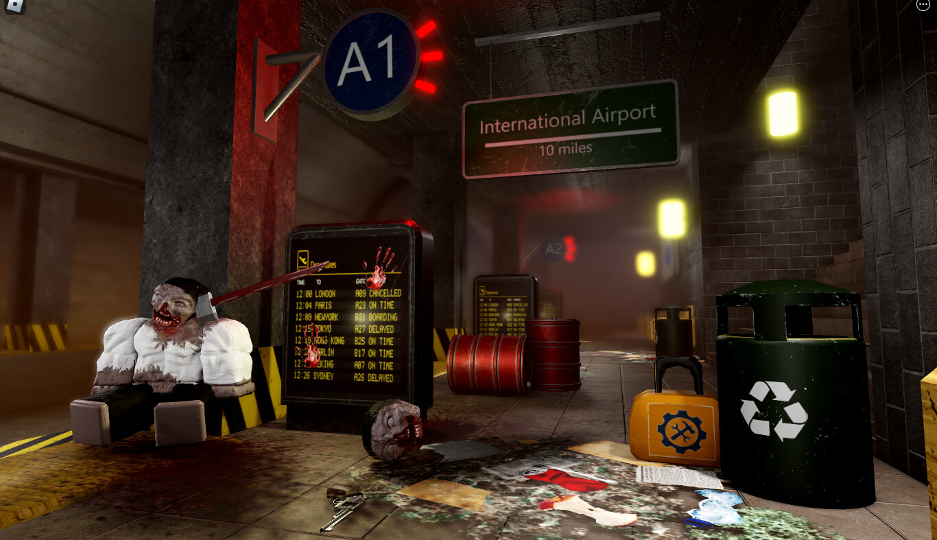 ArtStation - Roblox zombie survival concept artwork.