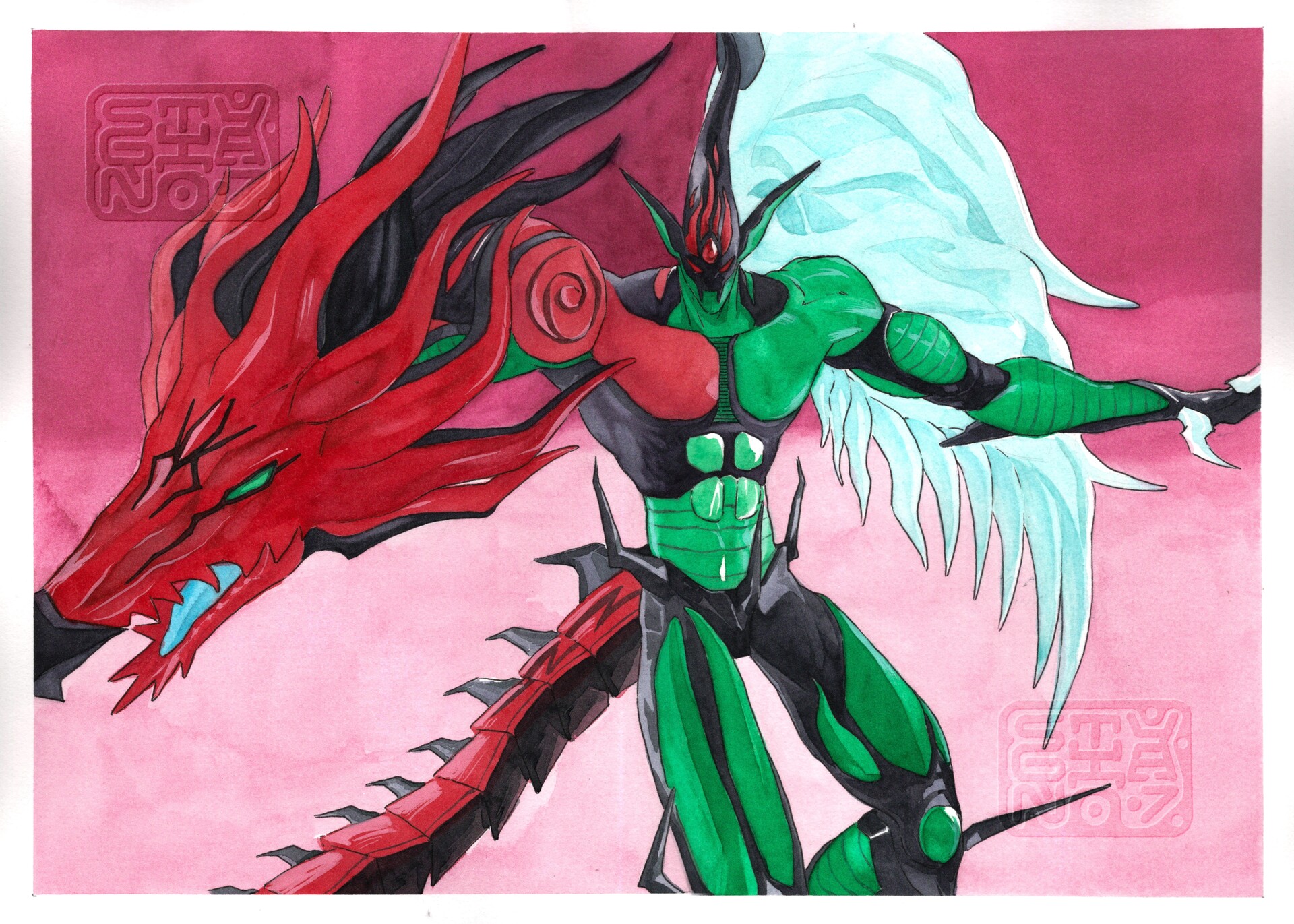 ArtStation - E•HERO Flame Wingman