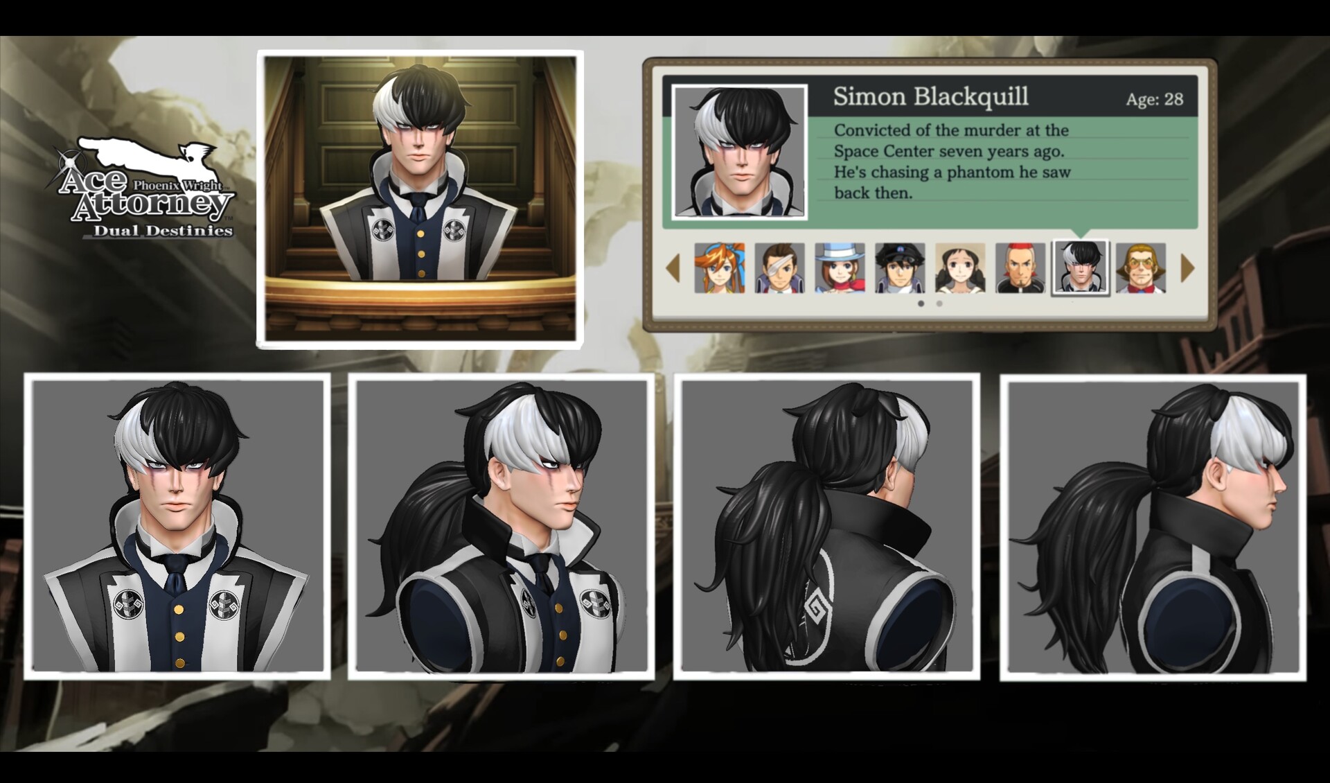 ArtStation - Simon Blackquill - Ace Attorney Dual Destinies 3D Bust