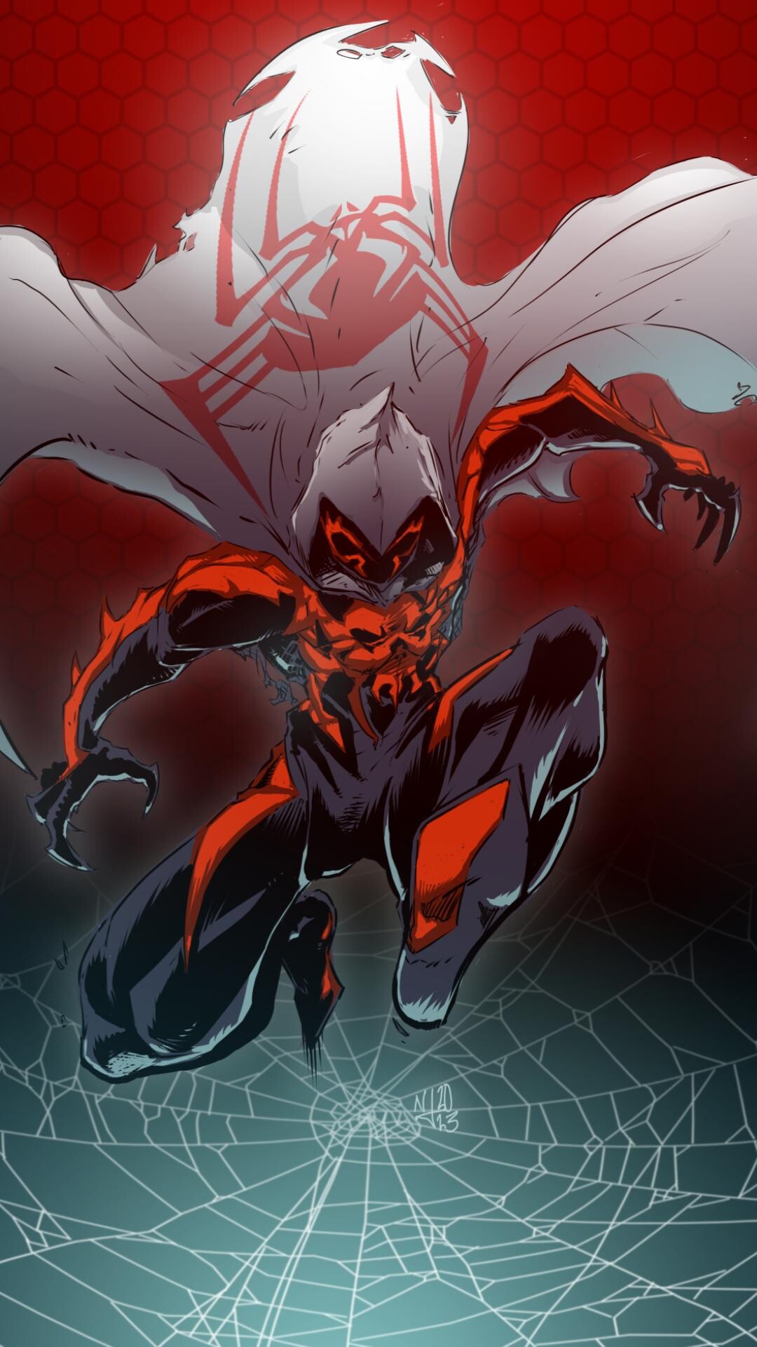 ArtStation - Spiderman 2099 X Moon Knight Mashup