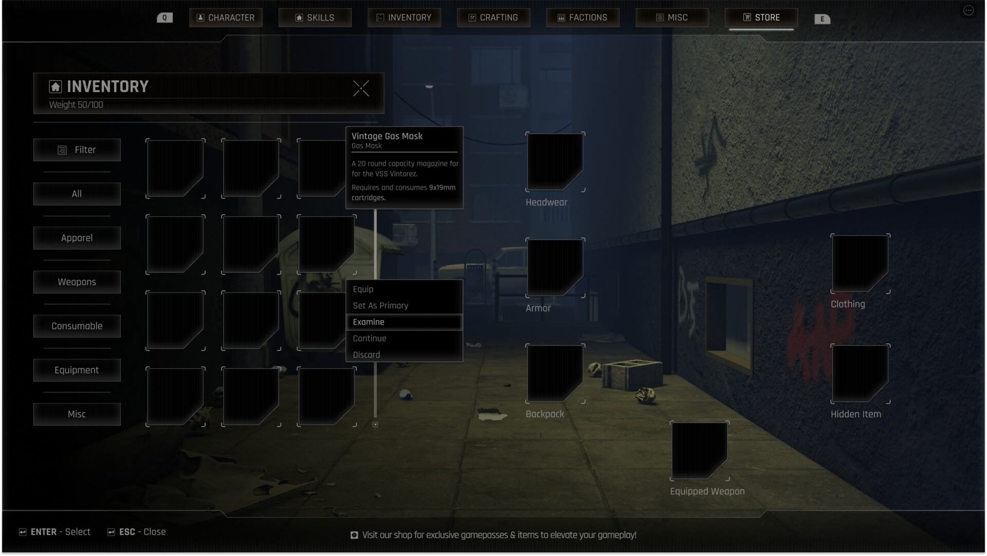 Solys Game User Interface Designer - Half Life Inspired Game UI UX Design