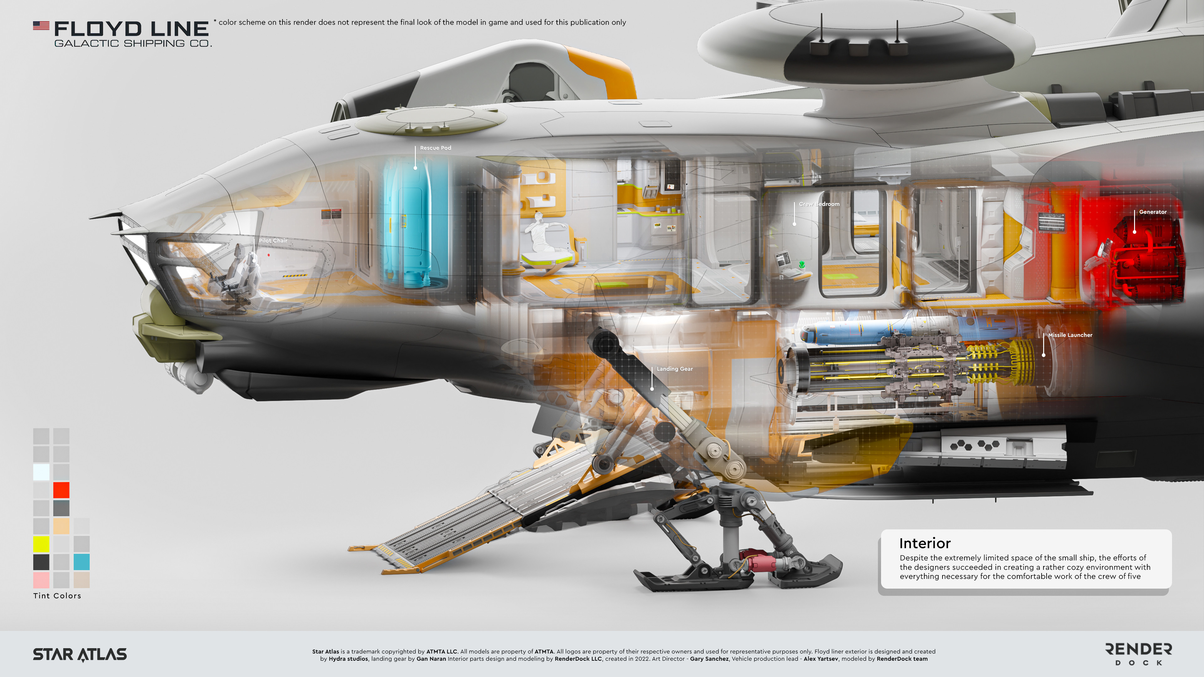 RenderDock - Floyd Liner Interior (Concept)