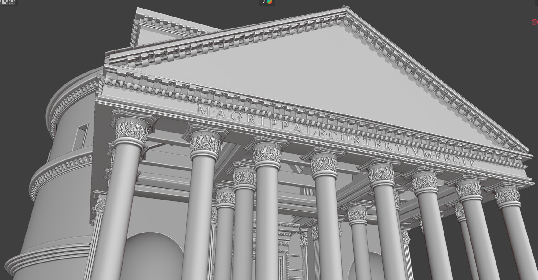 Jonathan Ramos - 3D Modeling - Pantheon, Rome
