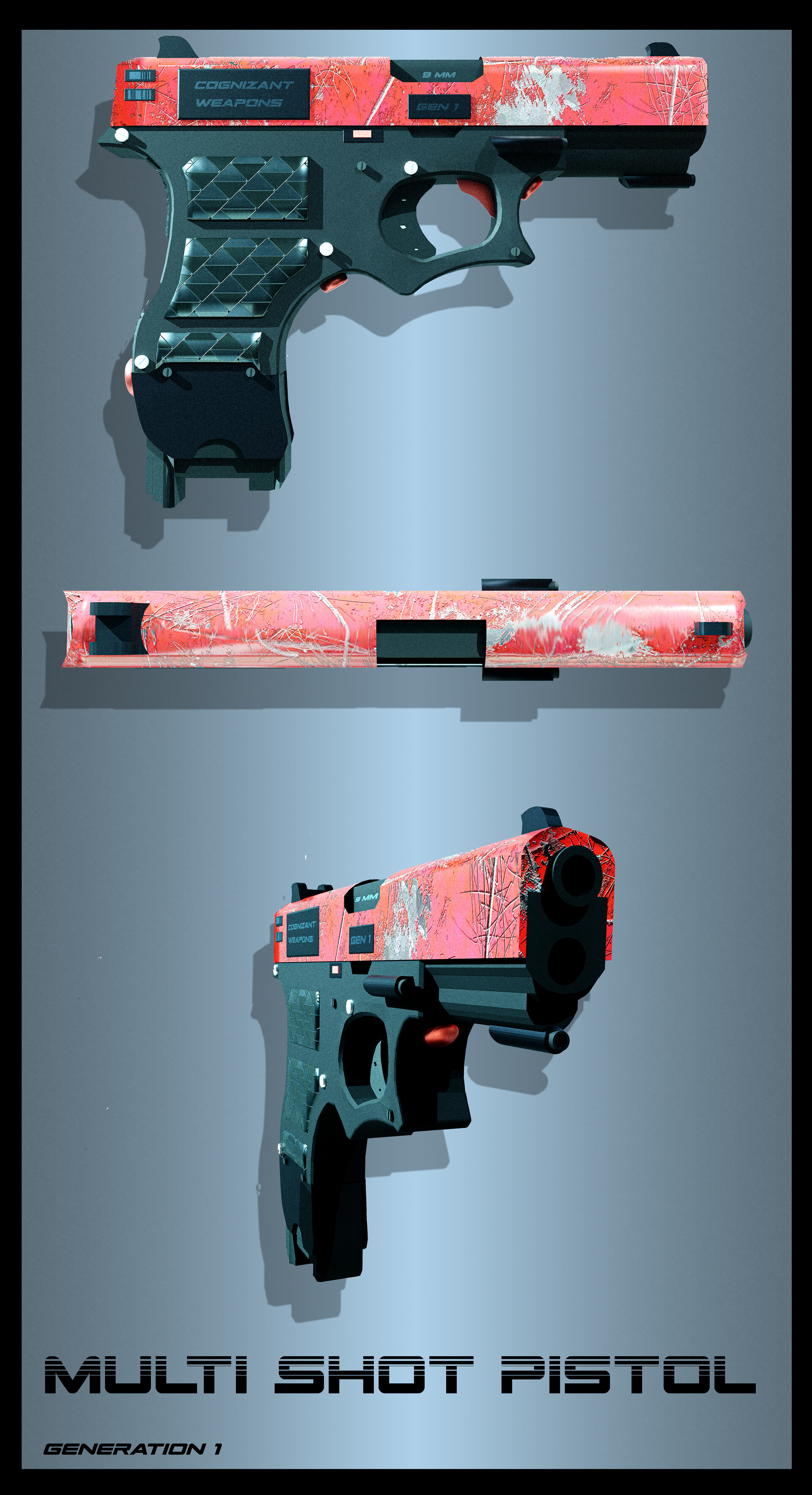 ArtStation - Multi Shot Pistol: Gen 1