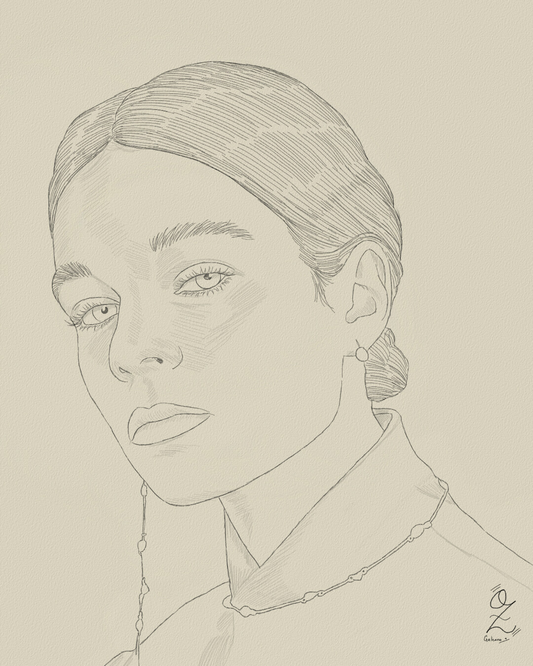 ArtStation - Model Drawing Sketch by Oz Galeano