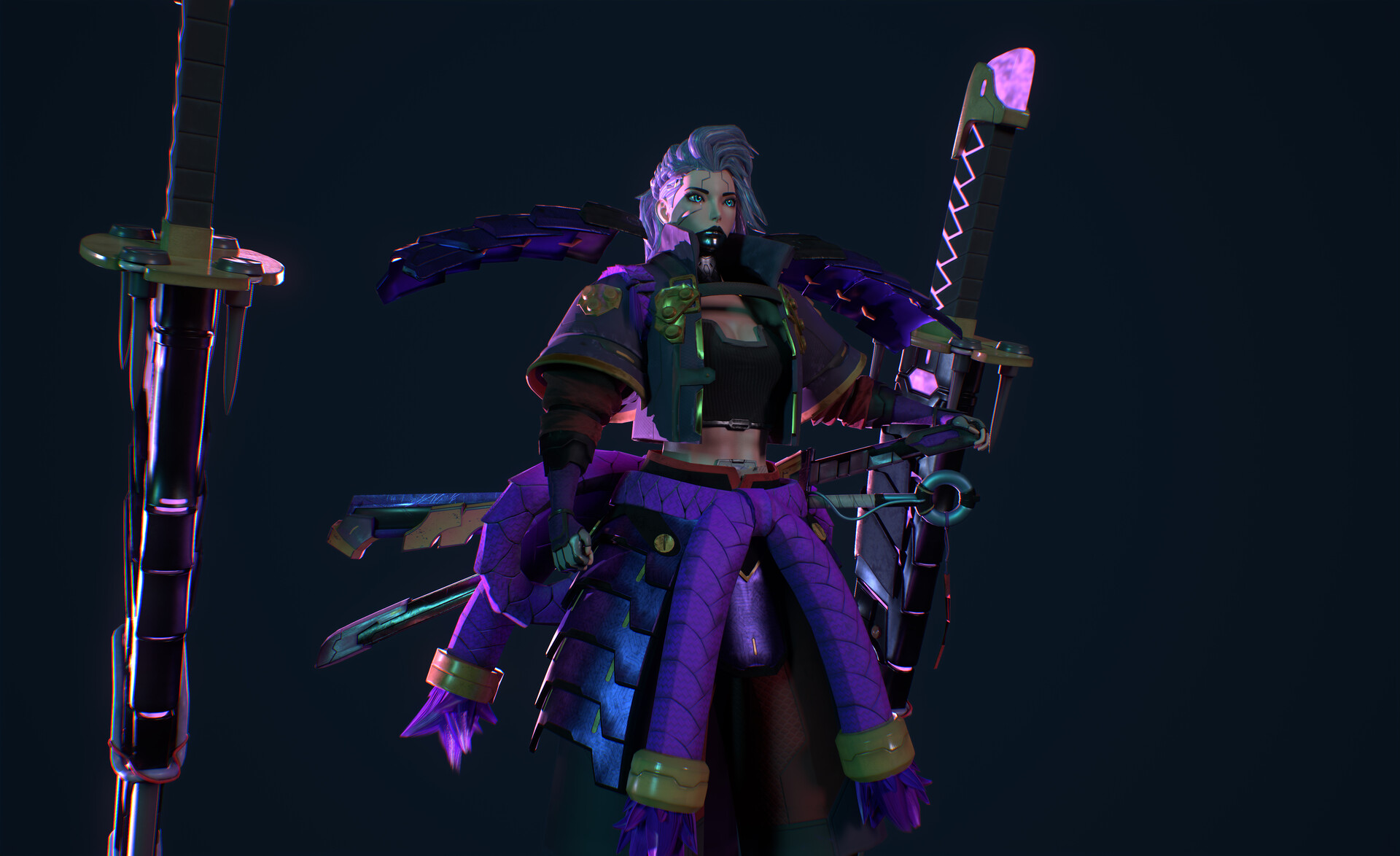 ArtStation - neo tokyo samurai modeling