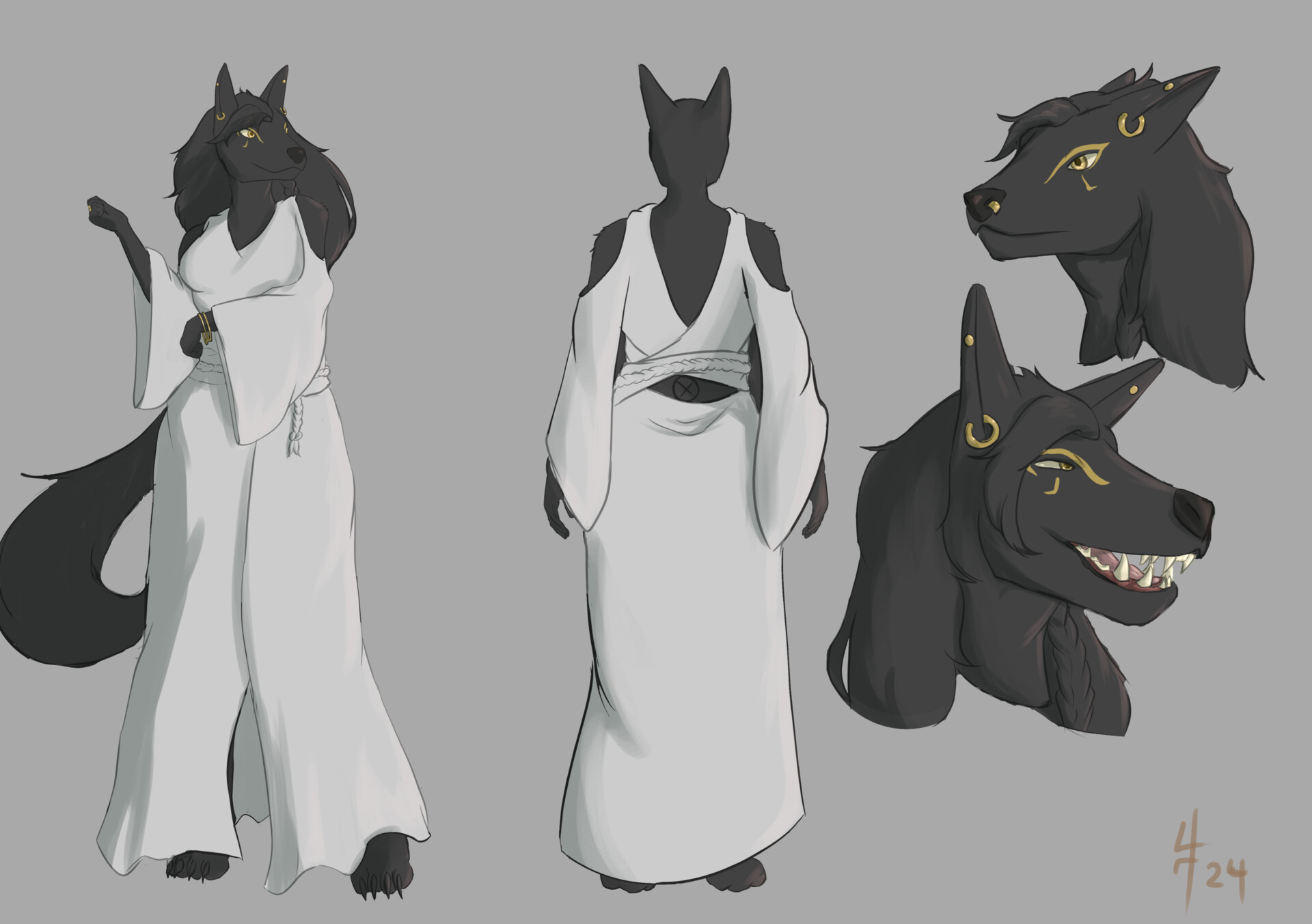 ArtStation - Furry Character concept sheet