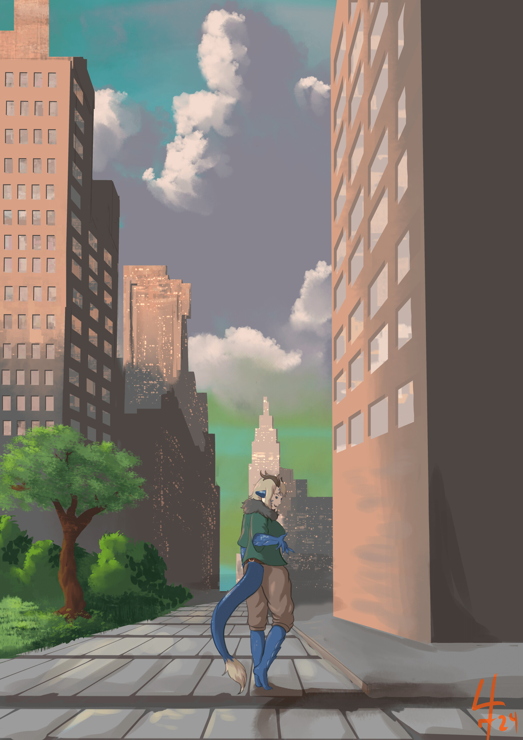 ArtStation - A Stroll at Dawn