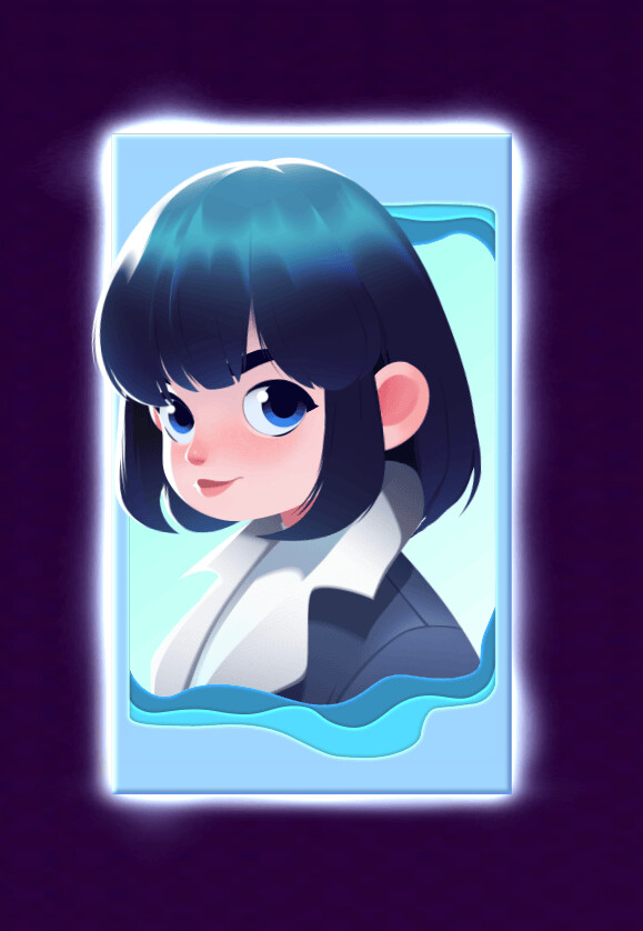 ArtStation - Female Card Animation
