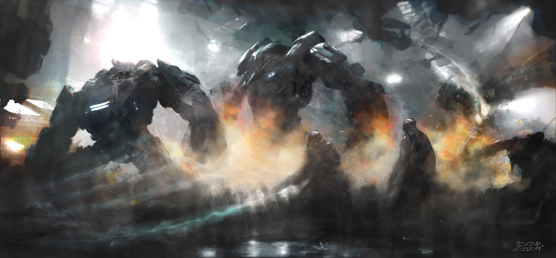 ArtStation - The rebellion of the machines.