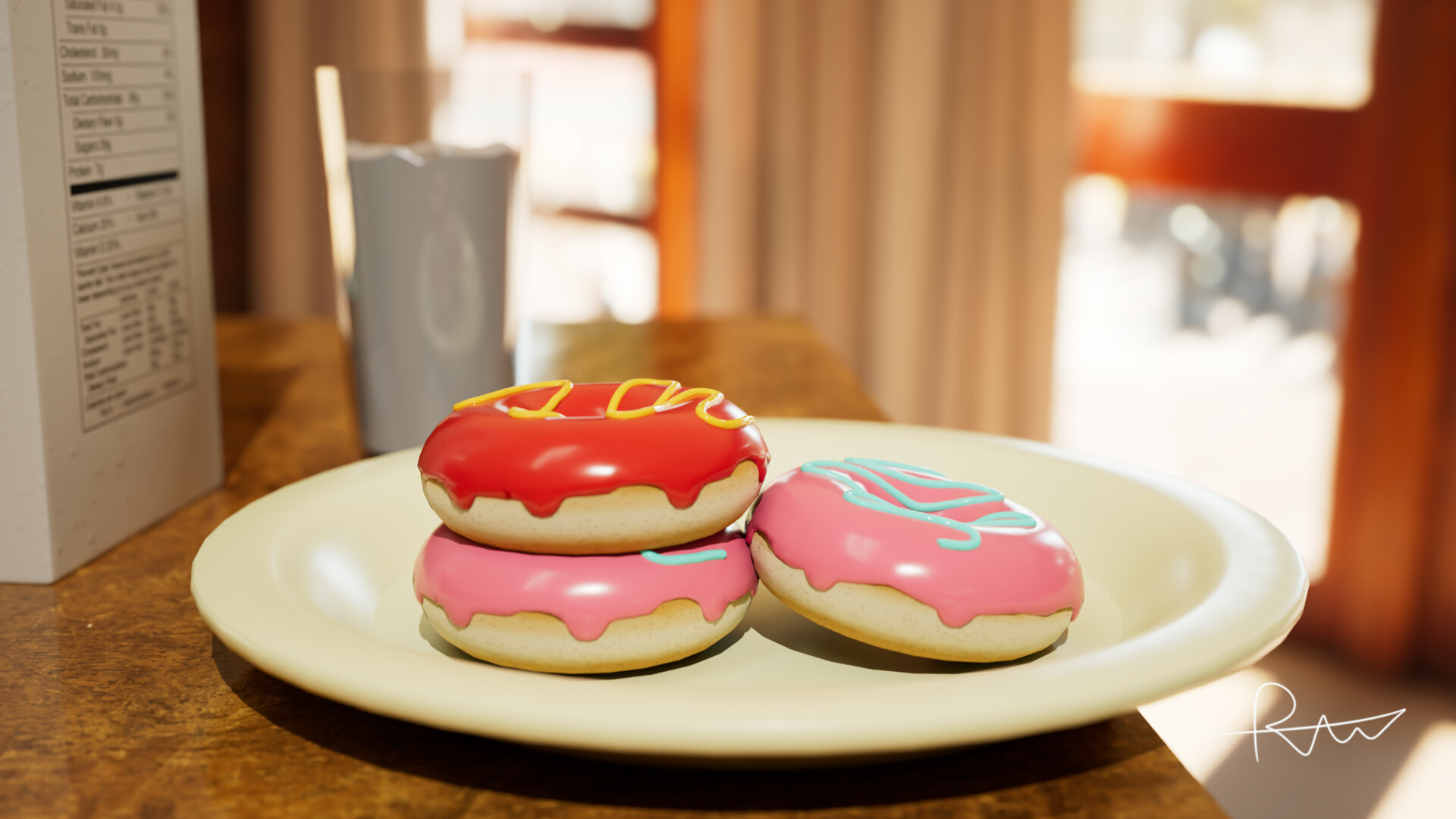 ArtStation - 3Ds Max Donut Practice