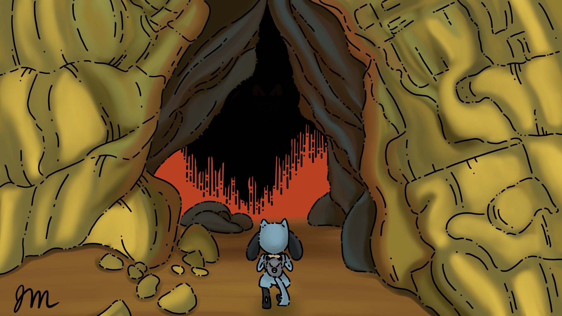 ArtStation - Riolu Goin Spelunking