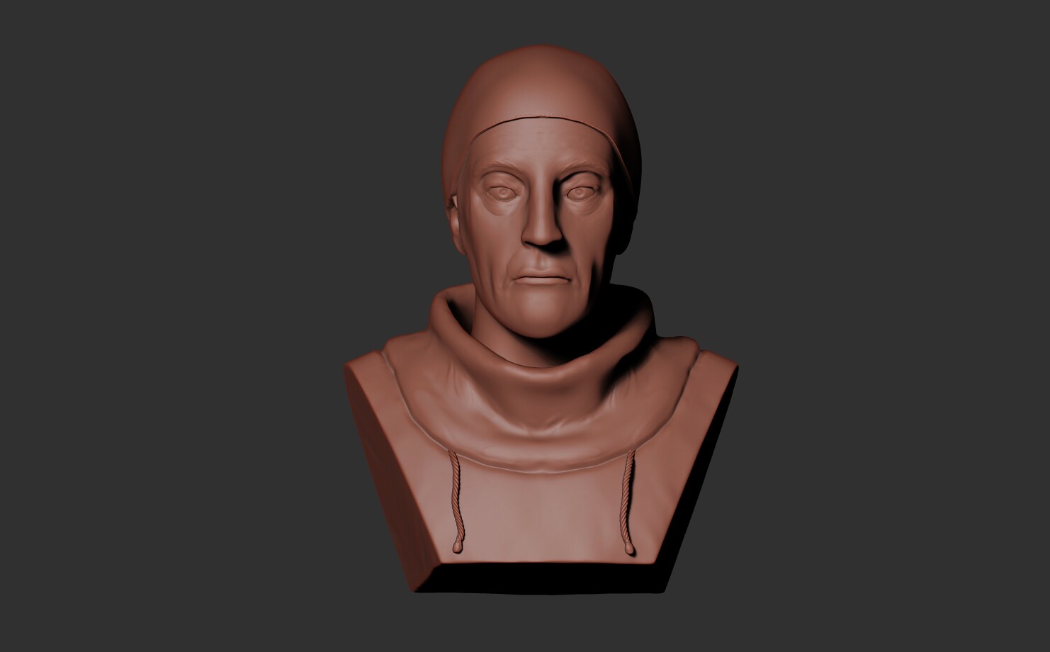 ArtStation - Historical Monk Sculpture