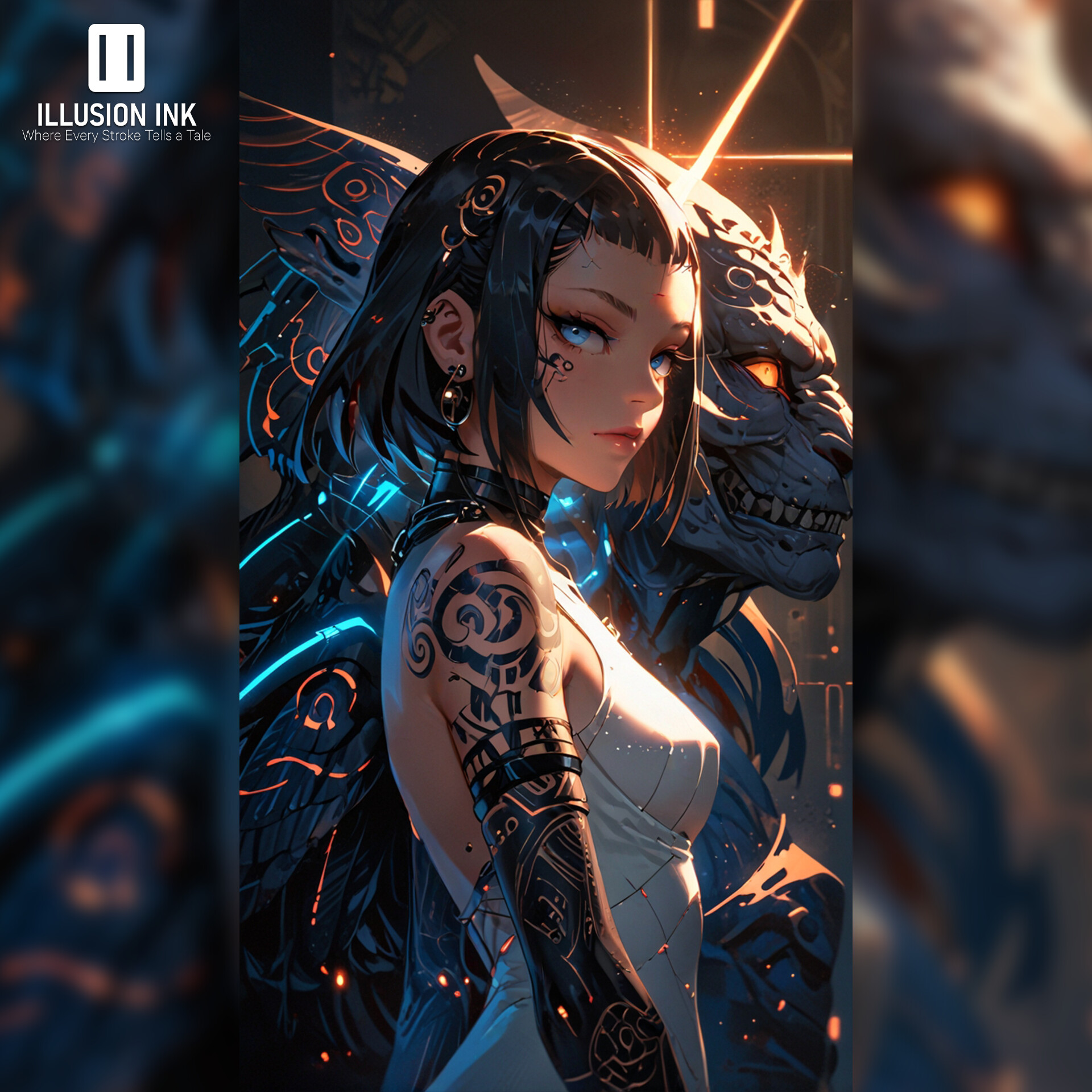 ILLUSION INK - 300 Modern Female Sphinx Concepts | 8K