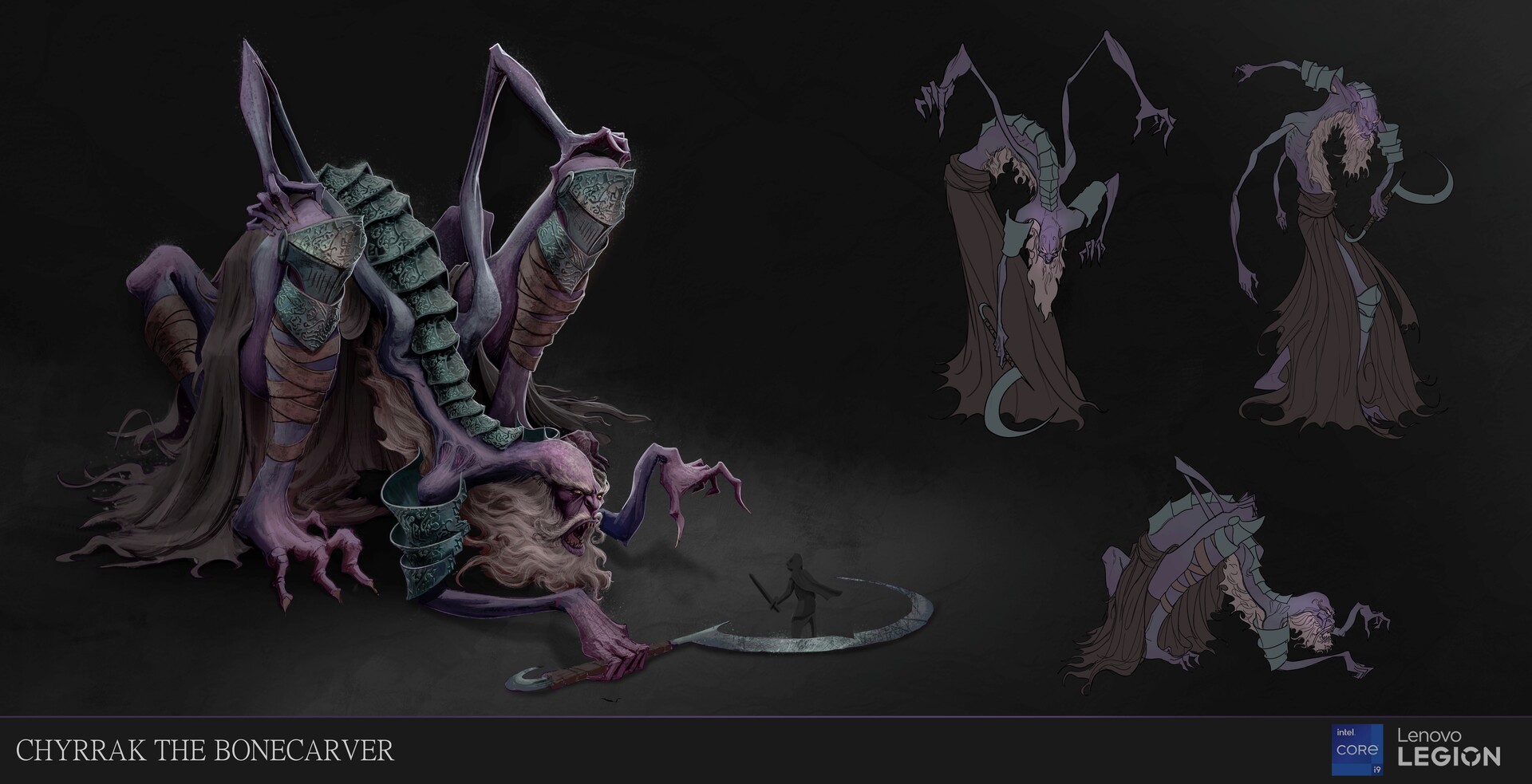 ArtStation - Chyrrak, the Bonecarver- Boss creature design
