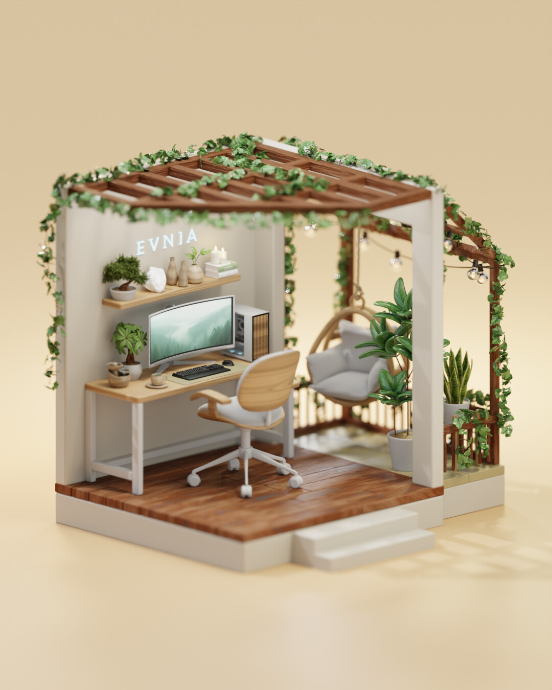 ArtStation - Zen Desk Setup