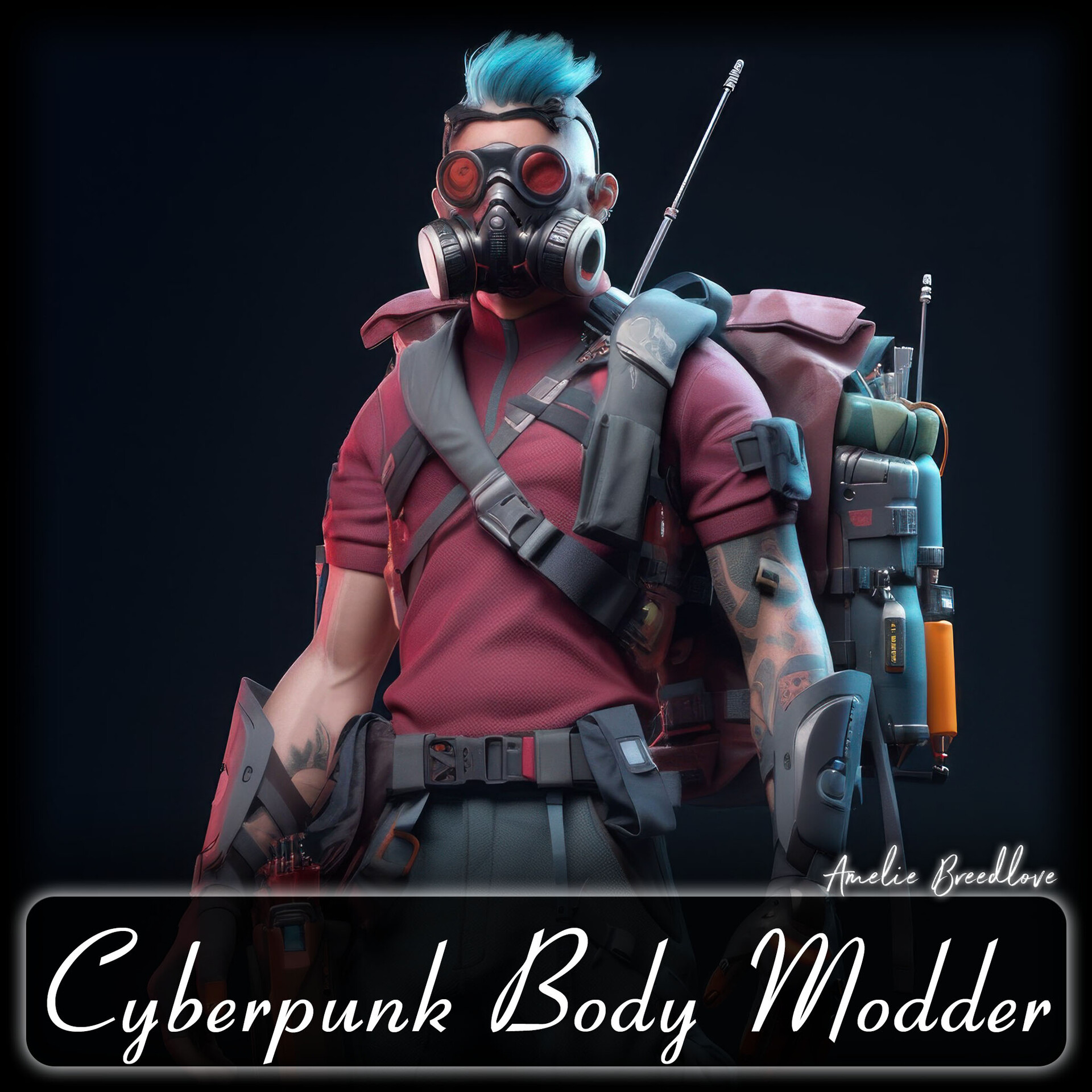 ArtStation - 200 Cyberpunk Body Modder Reference Pack | 4K | v.7
