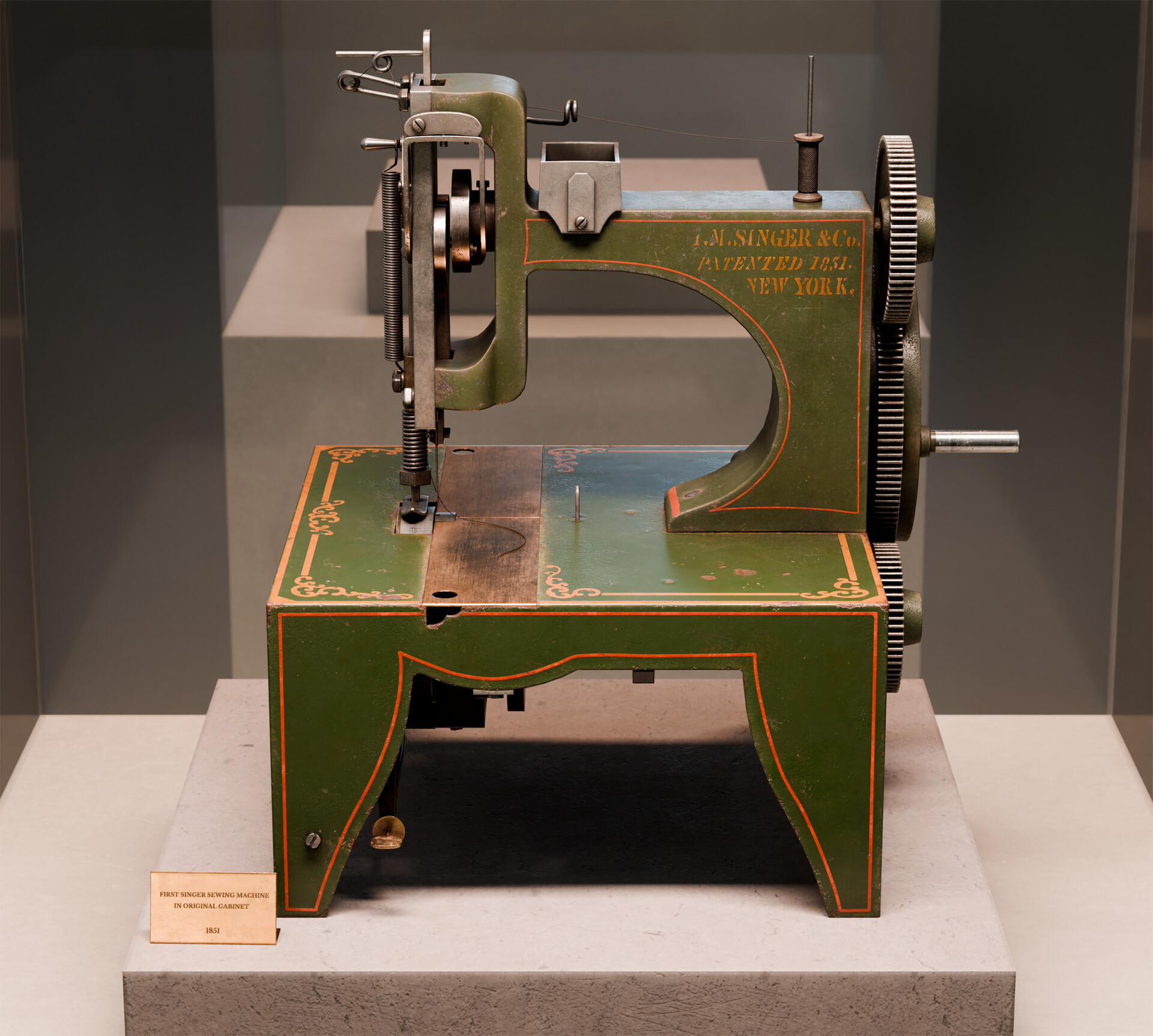 ArtStation - The Singer sewing mashine of 1851