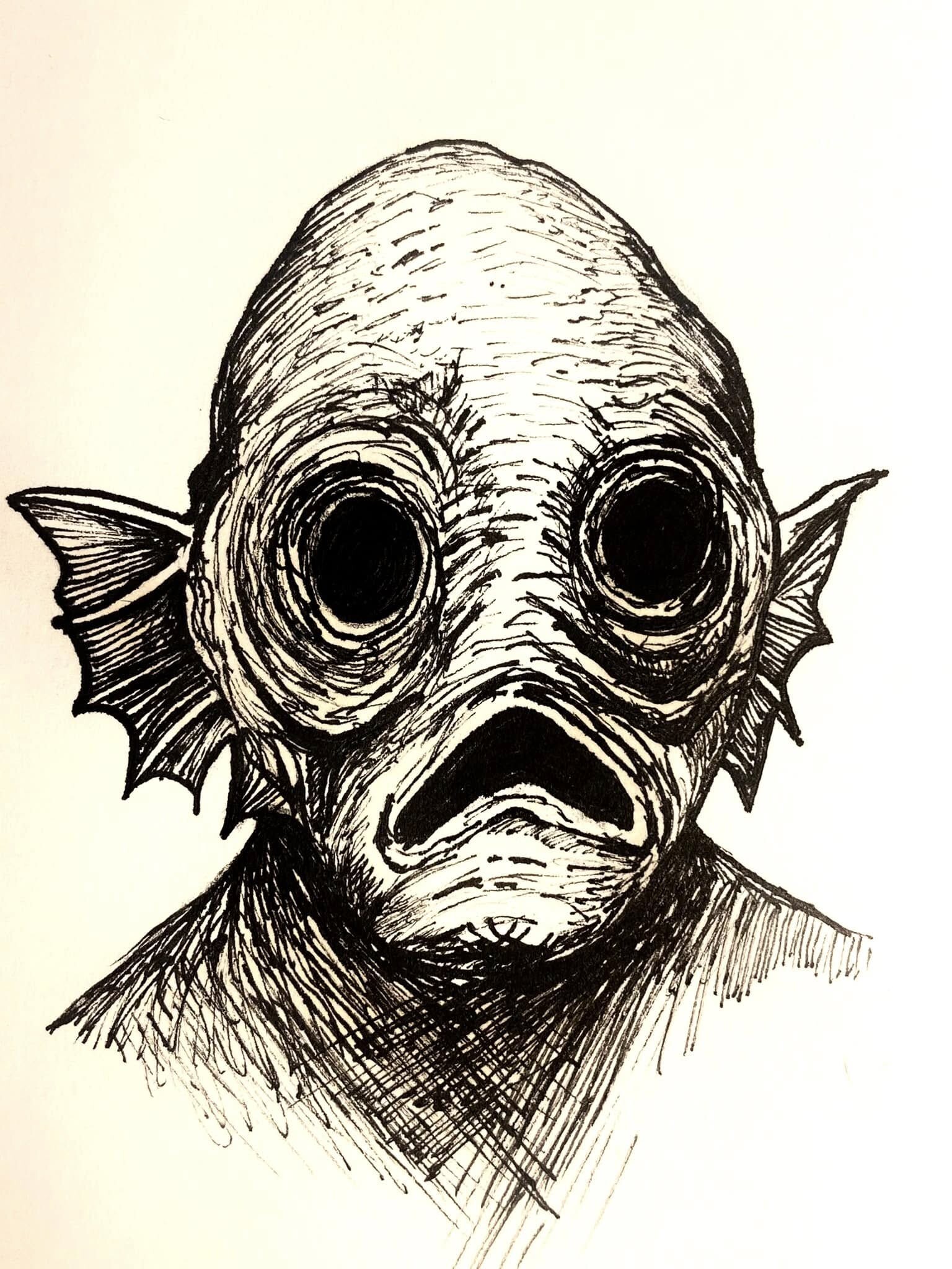 how to draw ocean man