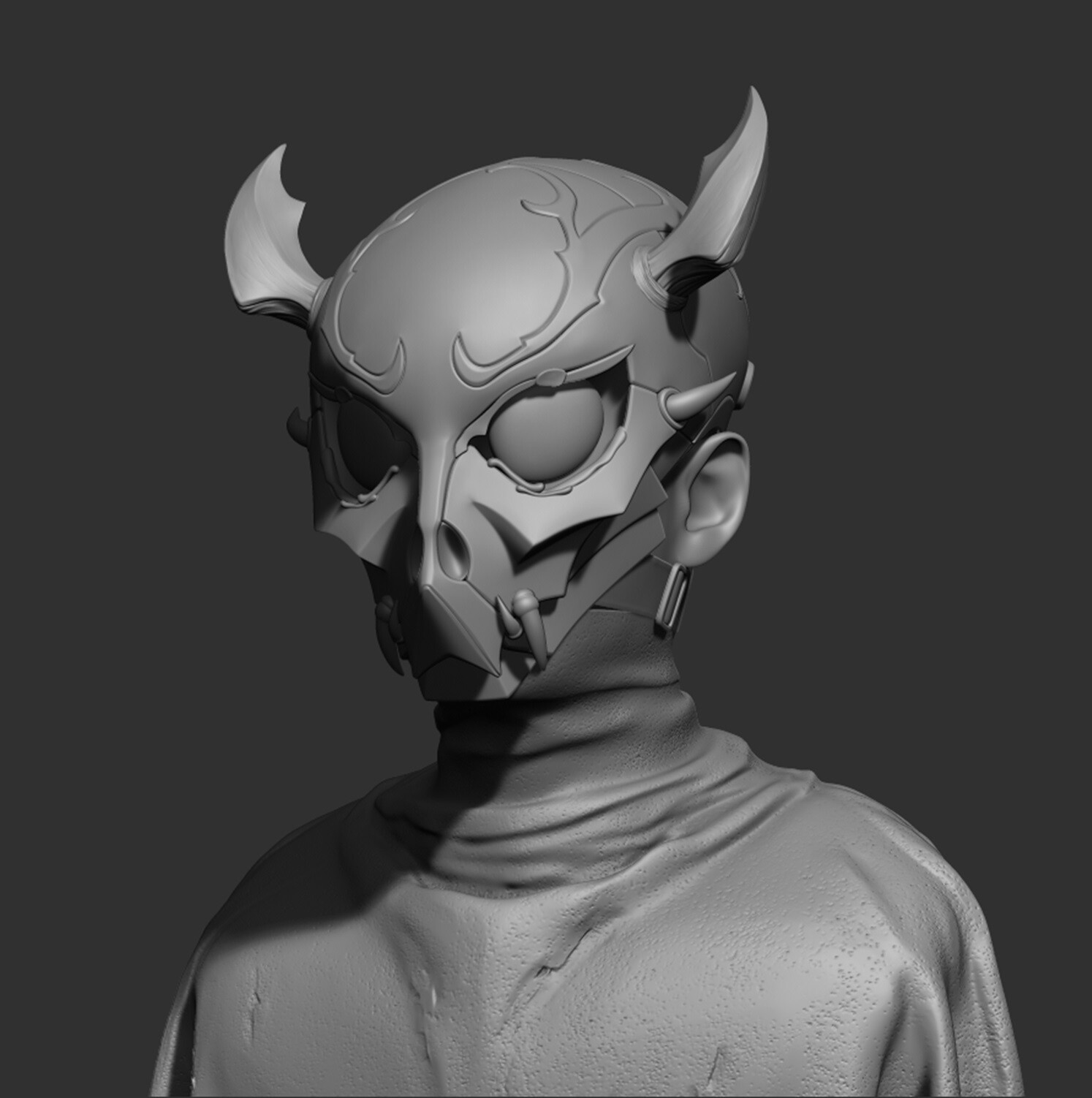 Renzo Ch_S - Cyberpunk Demon Mask