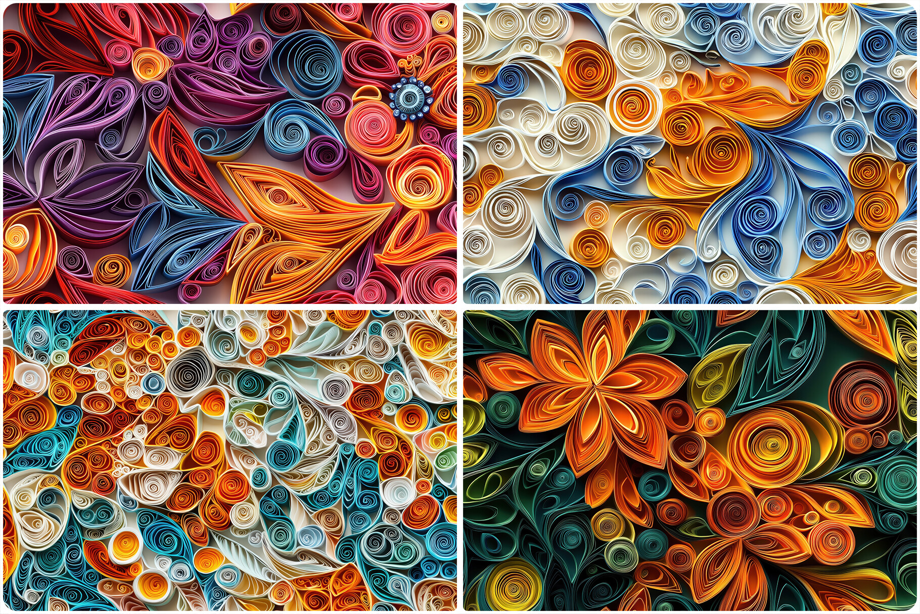 Alexander Nedviga - 30 Paper Quilling Texture Backgrounds
