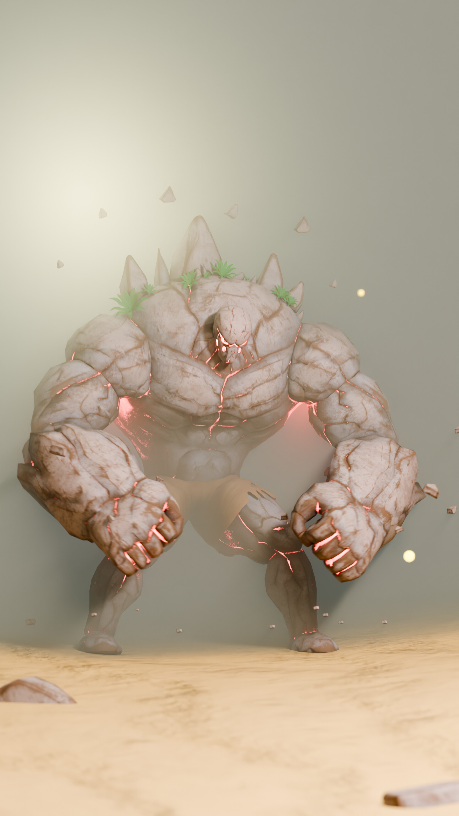 ArtStation - Stylized character Golem