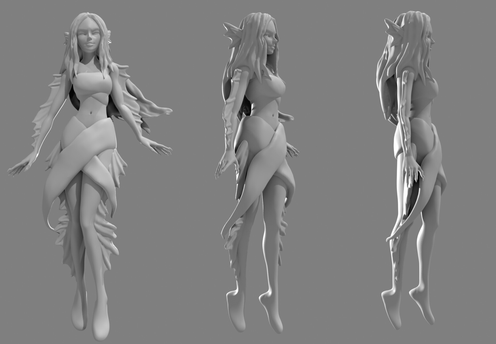 ArtStation - aquamarine 3D turnaround