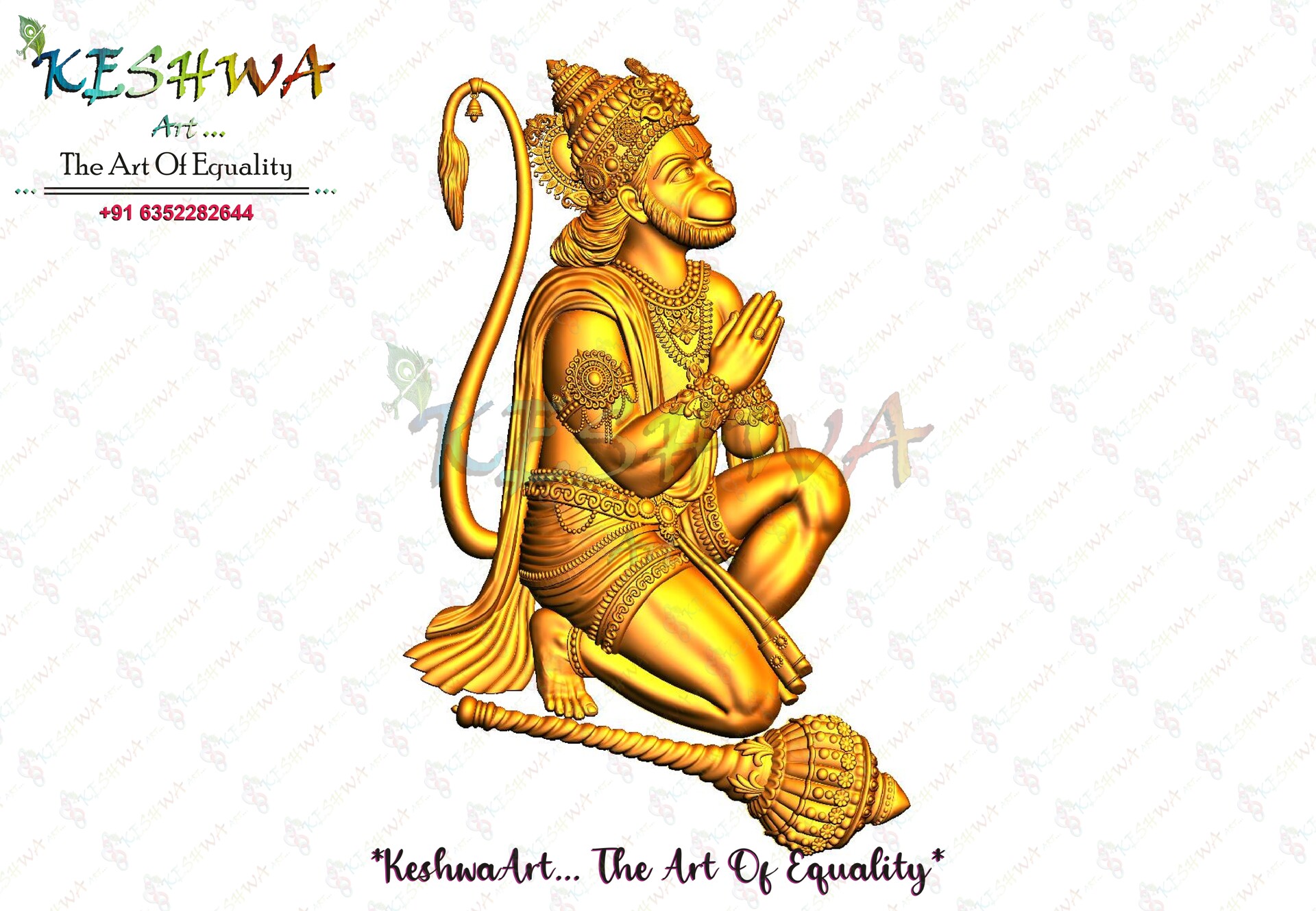 ArtStation - Hanuman cnc file