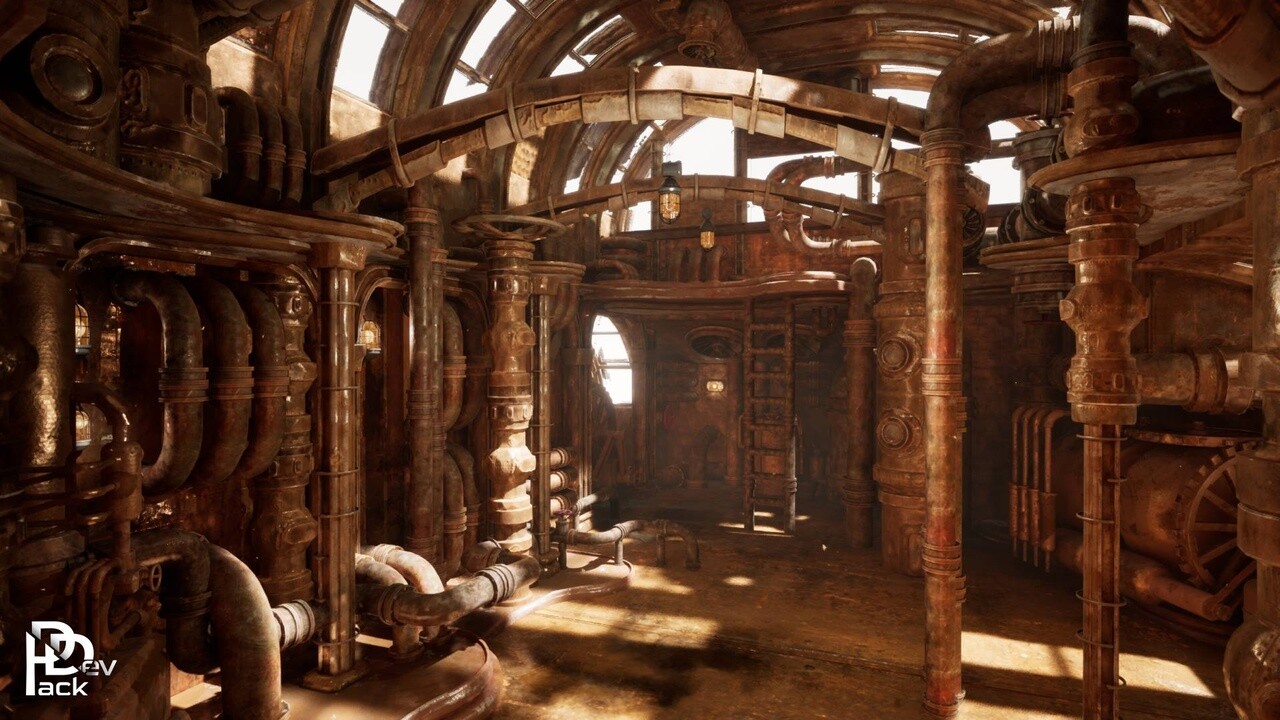 PackDev - Steampunk Interior / 51 Assets