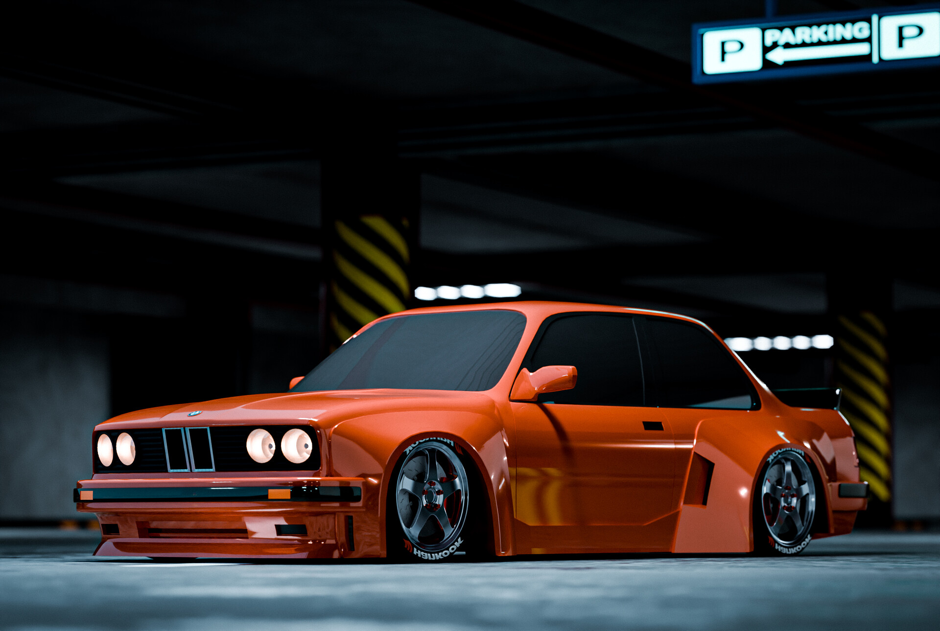 ArtStation - BMW e30 wide body